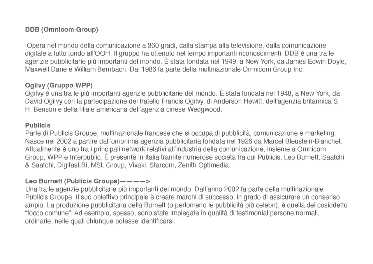 Principali Esempi PubblicitÀ Docsity