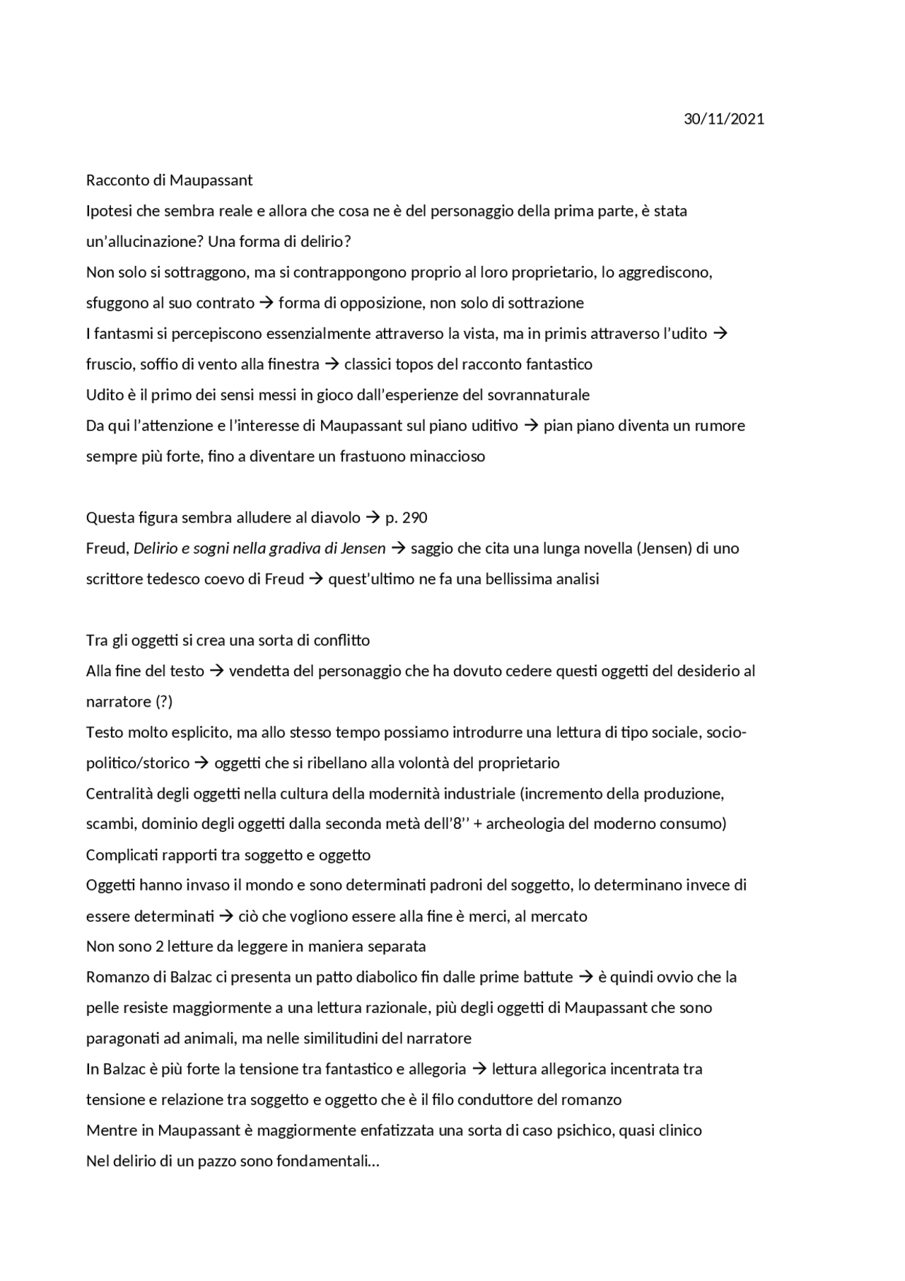 Appunti Il Fantastico Appunti Di Letterature Comparate Docsity