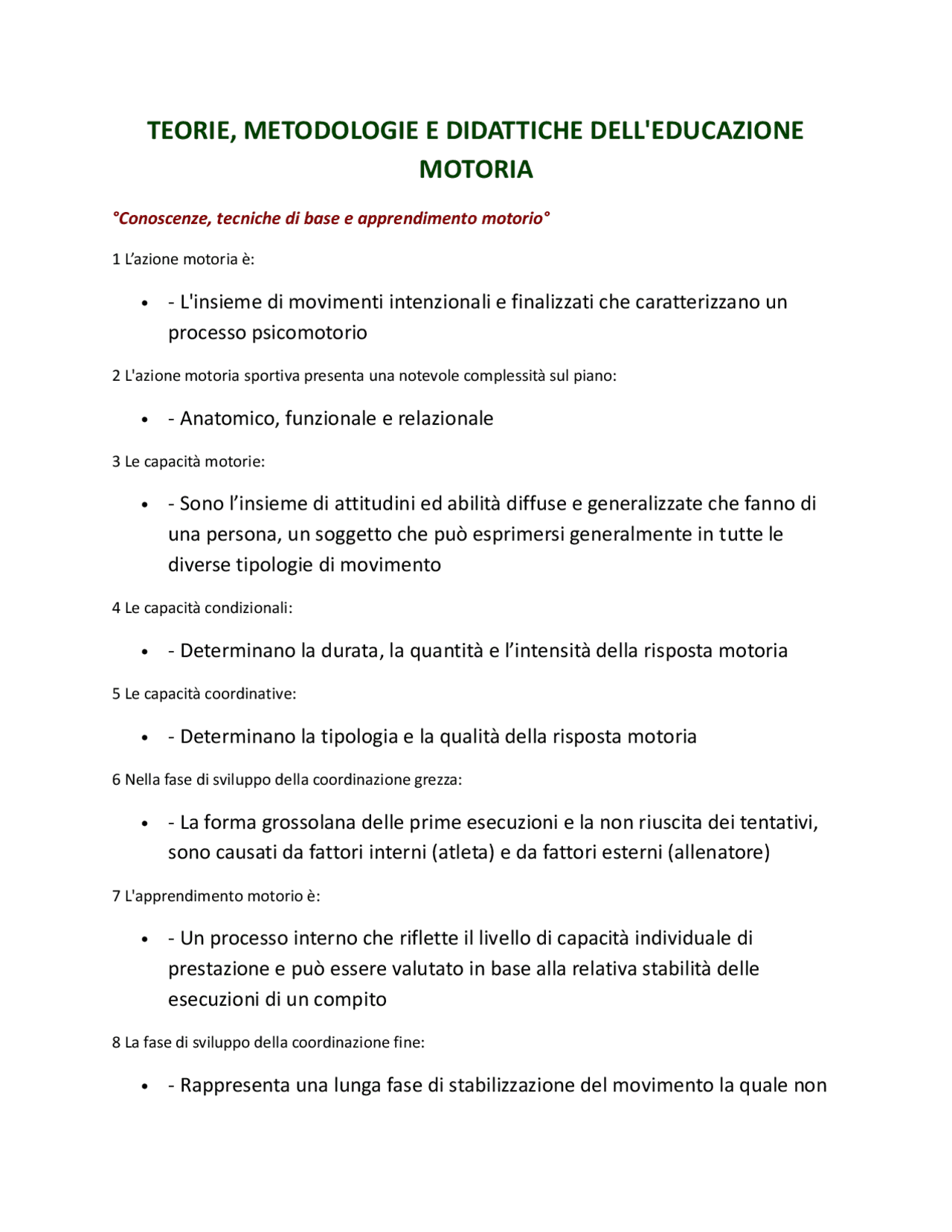 PEGASO-SCIENZE MOTORIE-Teorie,metodologie e didattiche dell'educazione ...