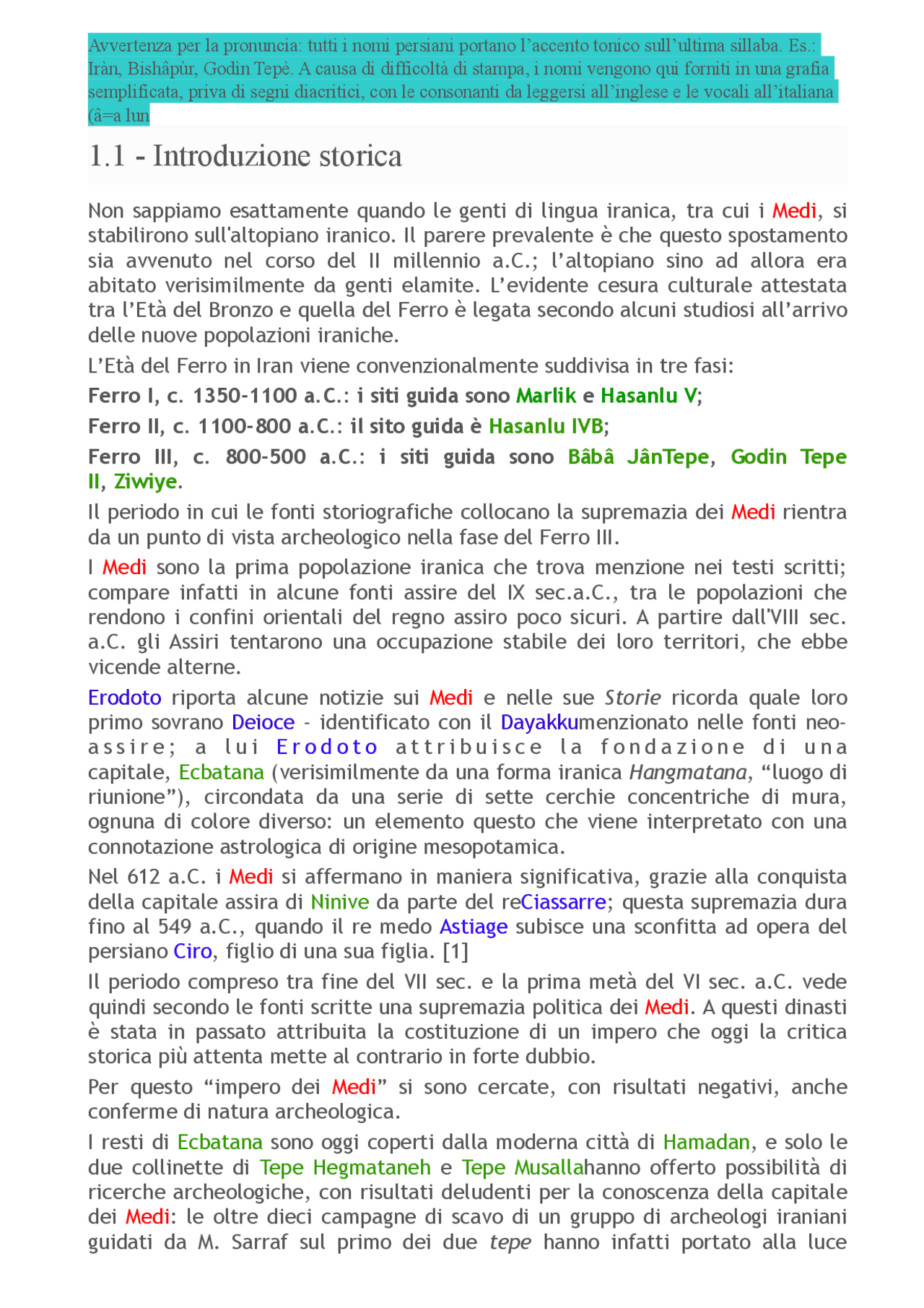 Archeologia e storia dell'arte iranica - Docsity