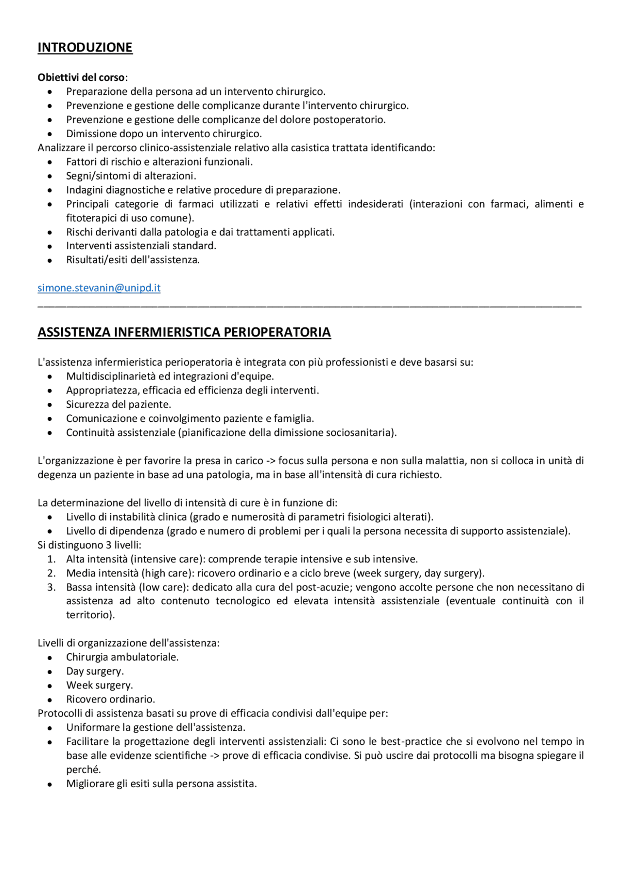 Infermieristica Clinica 4 Docsity