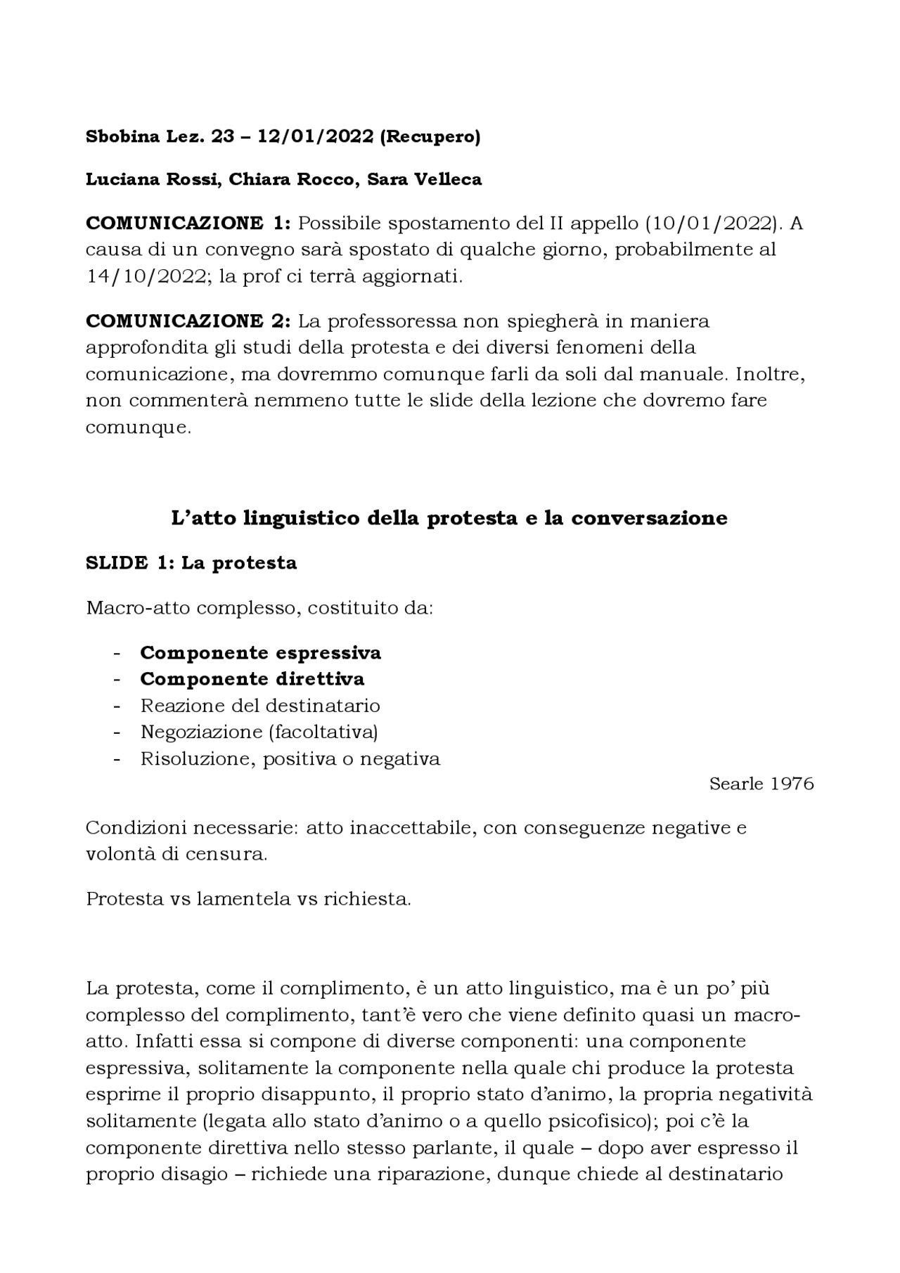Apprendimento Linguistico Docsity