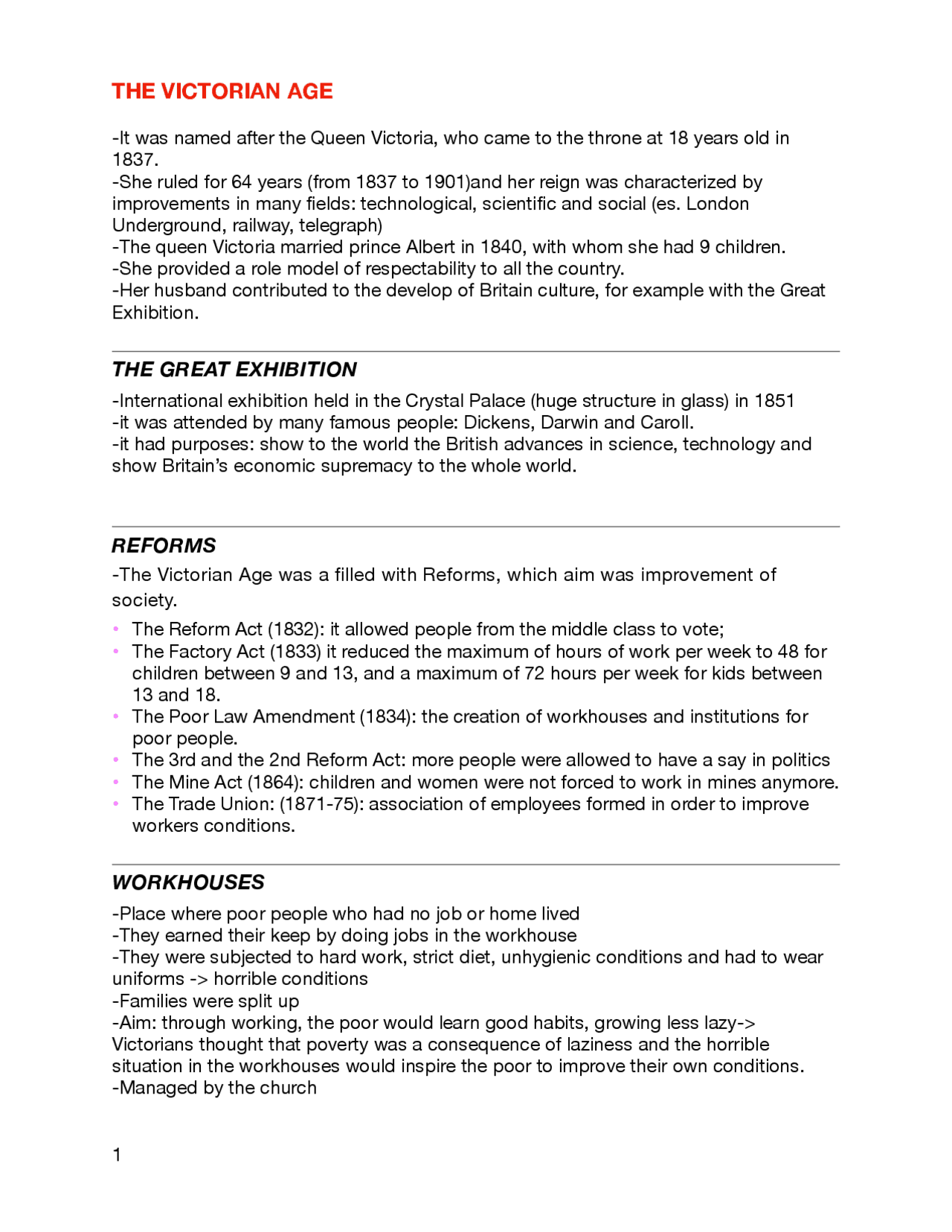 Inglese Programma 5 Superiore Docsity