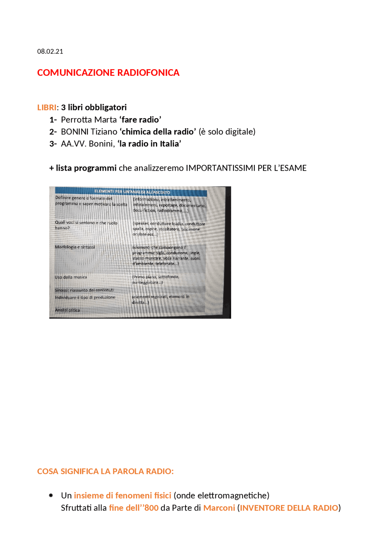 Appunti Comunicazione Radiofonica 2021 Iulm Docsity