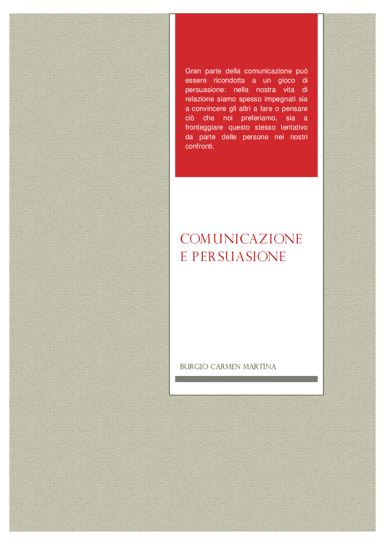 Comunicazione E Persuasione Docsity