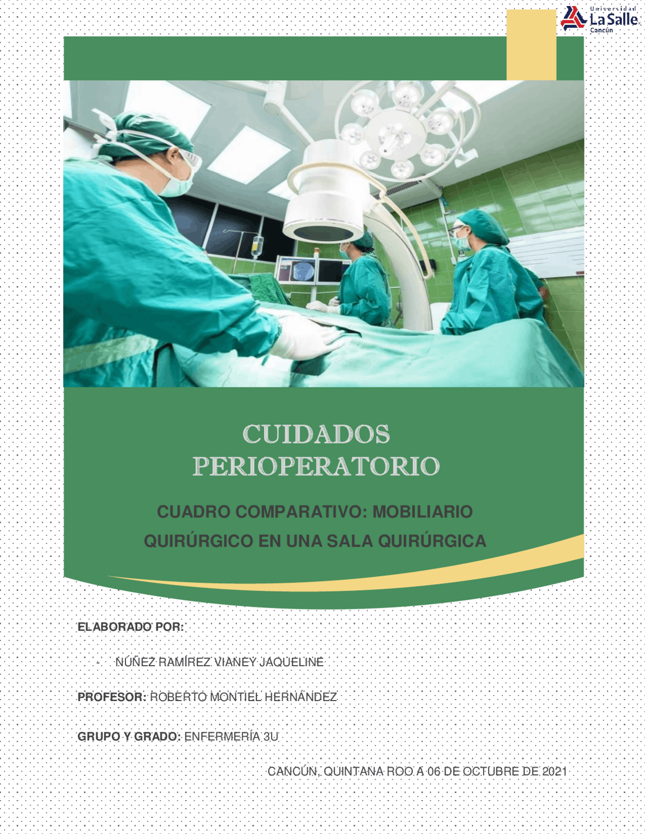 PERIOPERATORIO RESUMEN CUADRO UNIVERSIDAD - Docsity