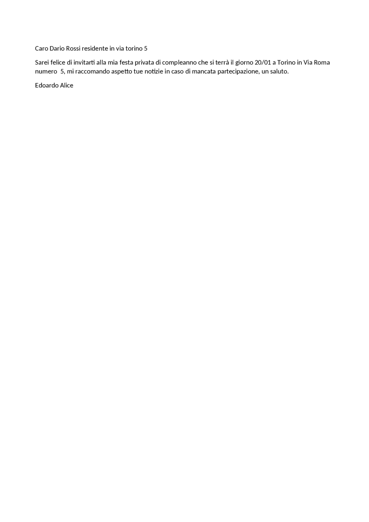 Esercitazione 6 Informatica Prof Botteri E Campus Docsity