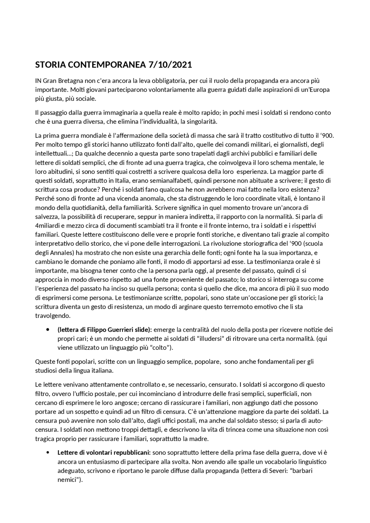 Appunti Seconda Guerra Mondiale Ultima Parte Docsity