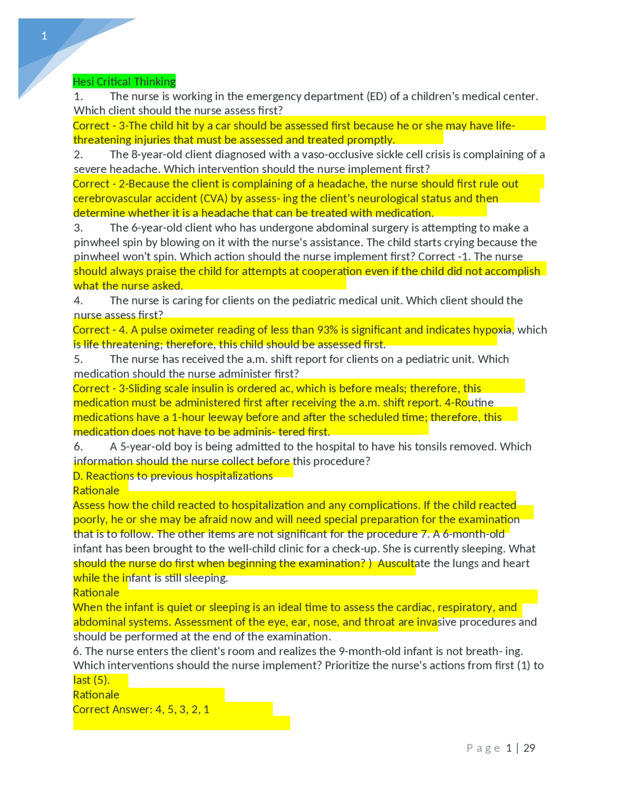 Hesicriticalthinking Docsity