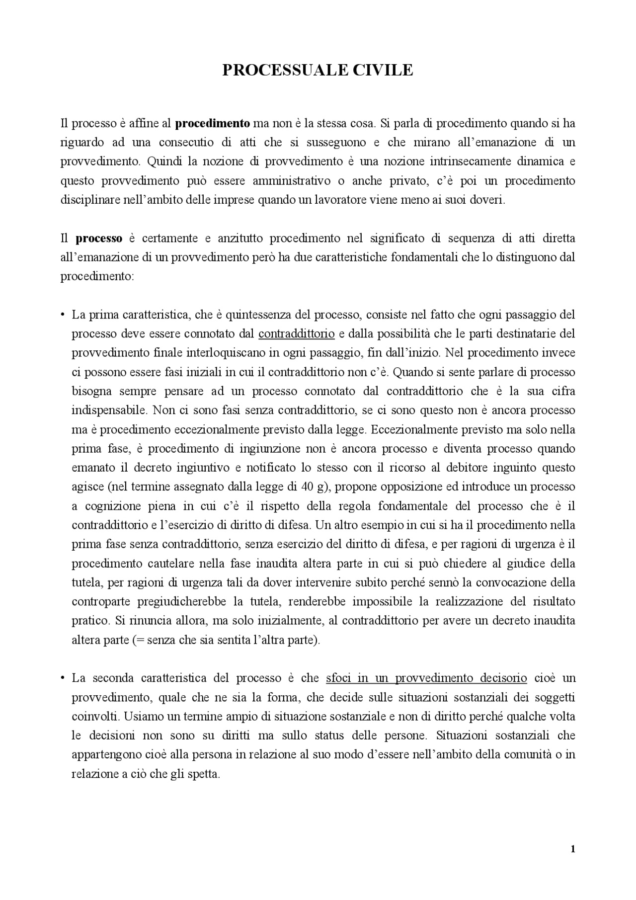 Appunti Diritto Processuale Civile Docsity