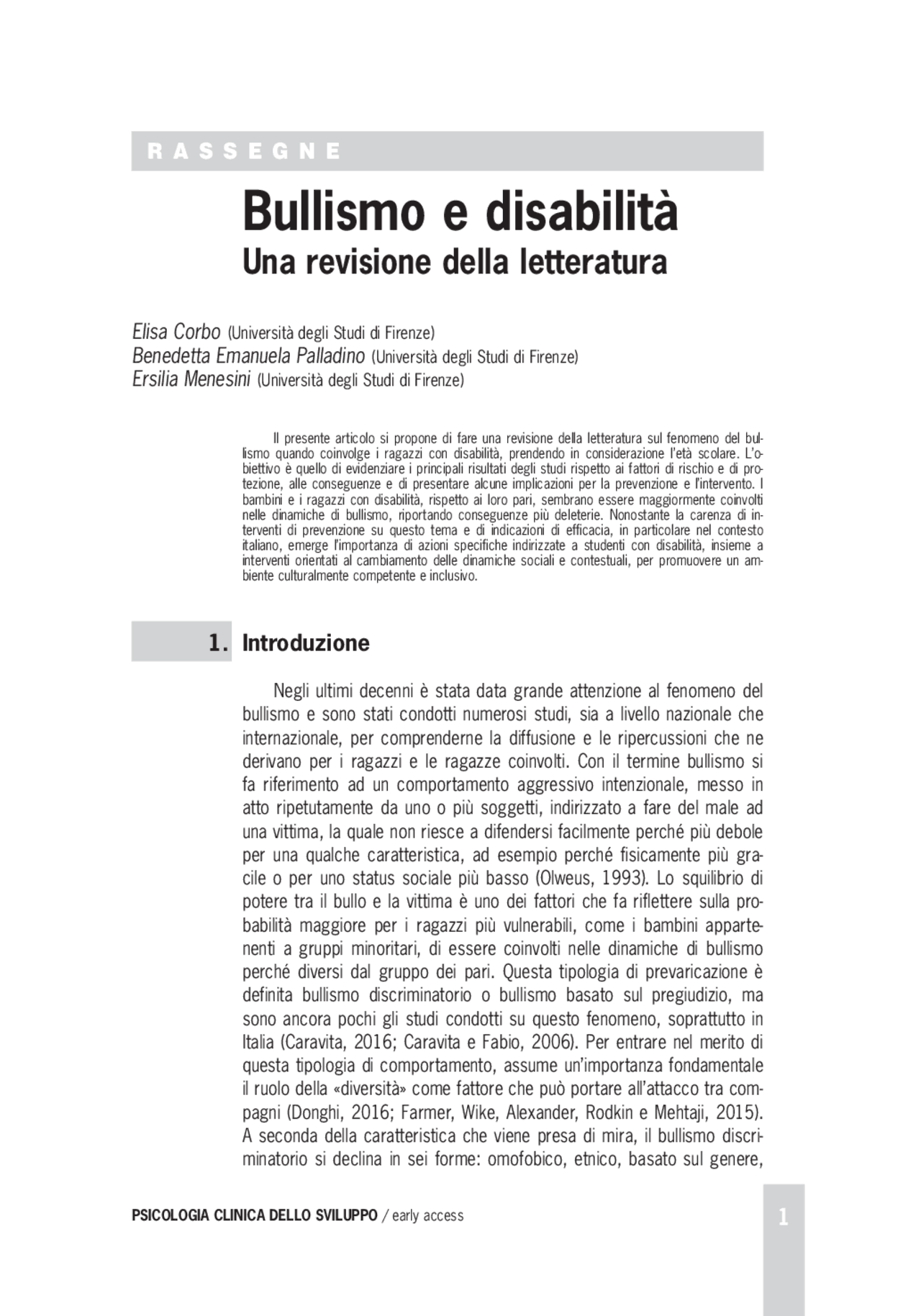 Bullismo E Disabilità Docsity