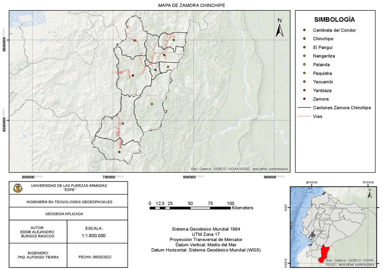 Mapa Zamora Chinchipe by Eddie Alejandro Burgos Riascos | Esquemas y ...