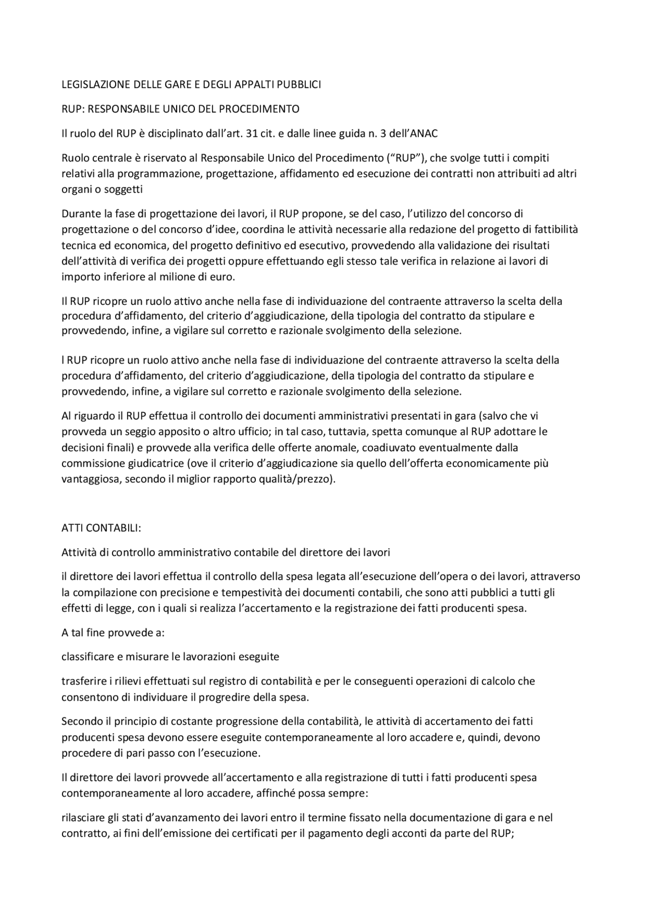 Domande Esame Legislazione Delle Gare E Degli Appalti Pubblici Docsity