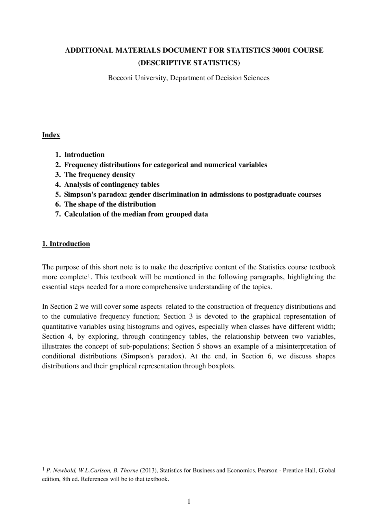Additional Material Docsity