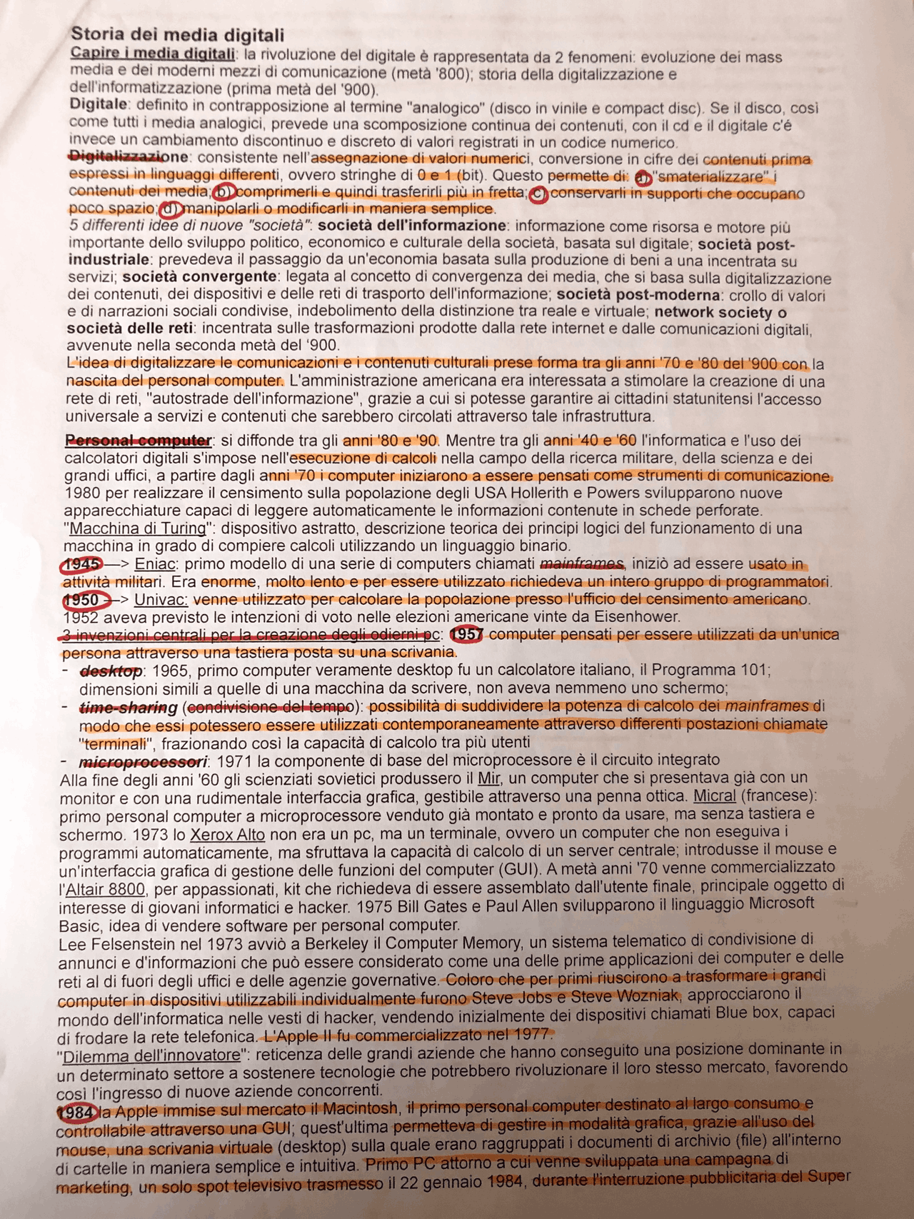 Storia Dei Media Digitali Docsity