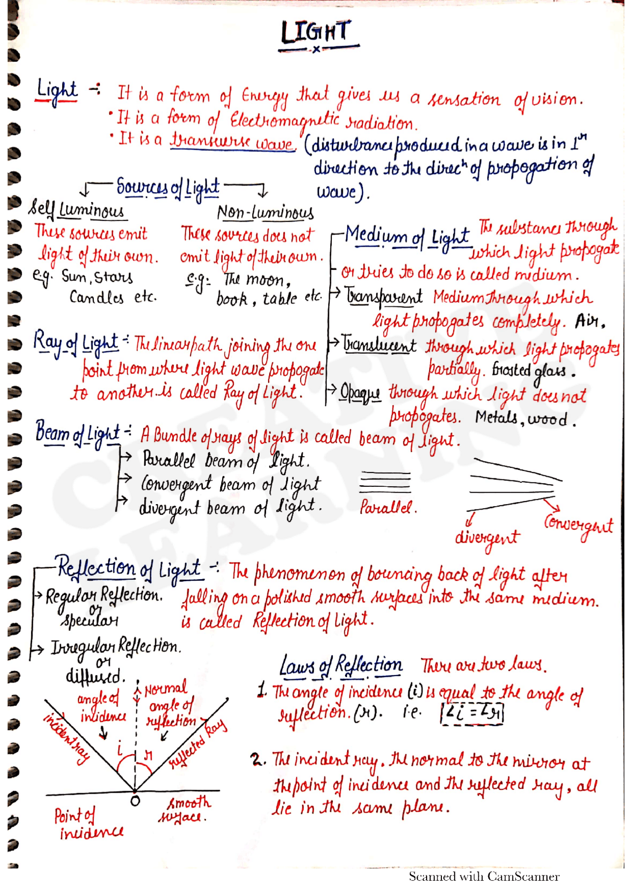 PHYSICS NOTE FOR 10TH STANDARD | Study notes Physics | Docsity