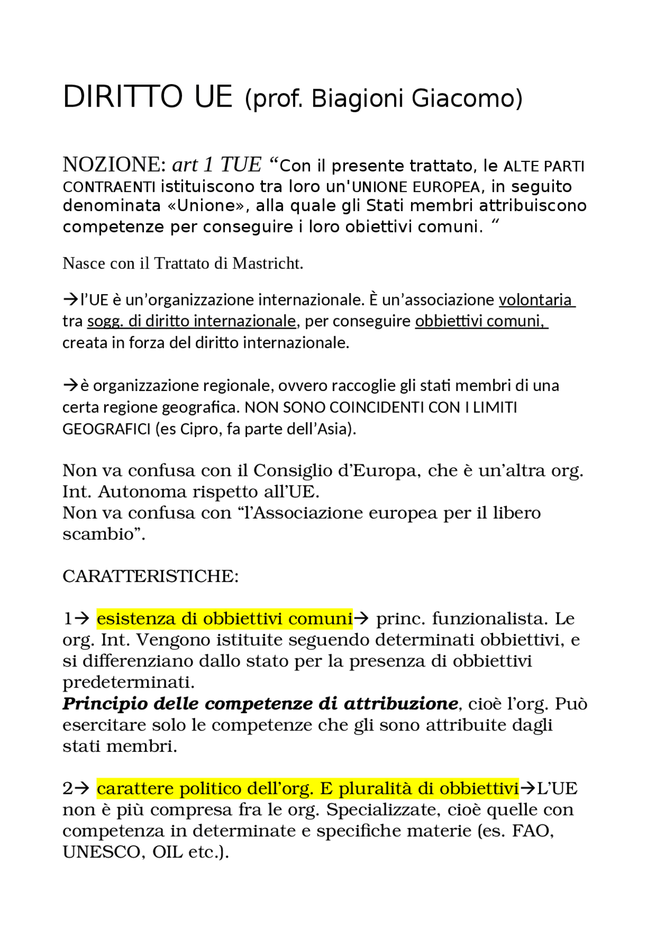 Nascita Dellue Trattato Di Maastricht Docsity