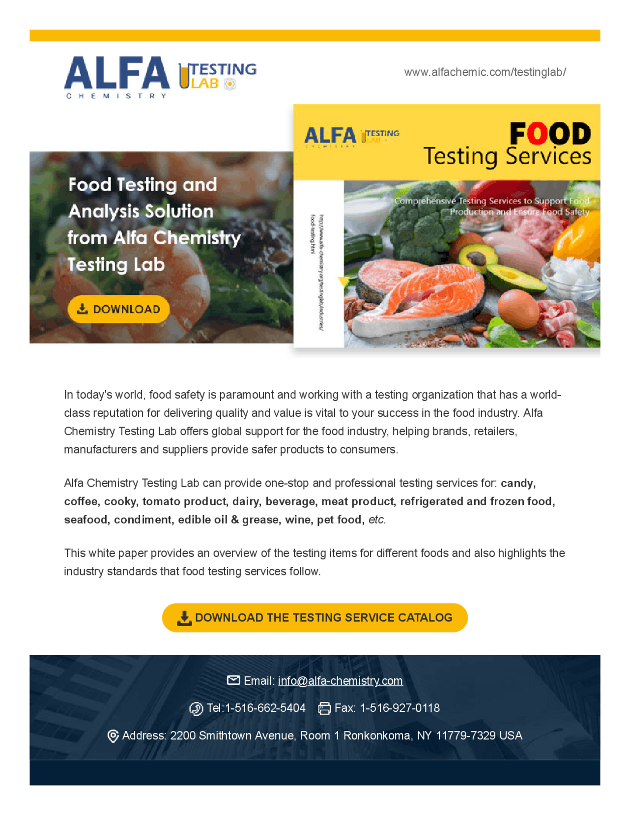 Food Testing And Analysis Solution Docsity