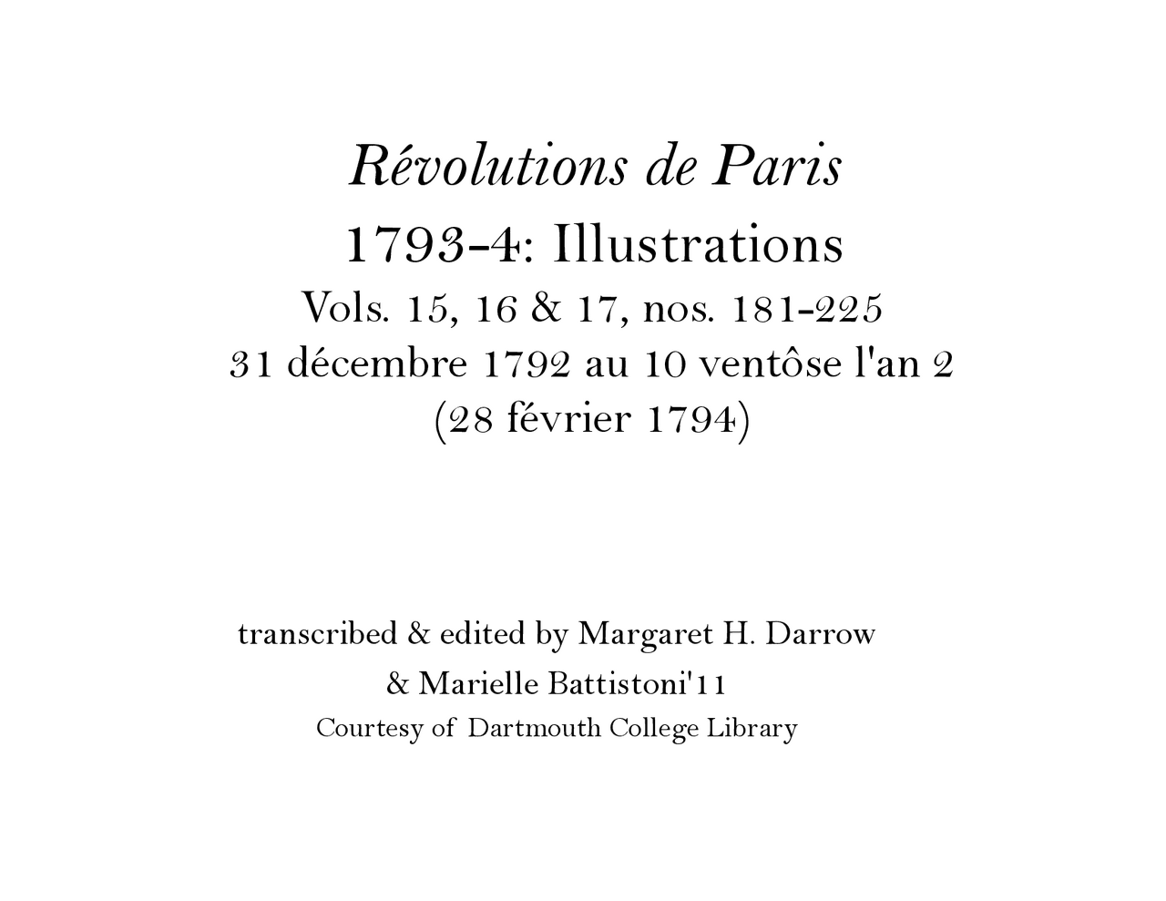 Révolutions De Paris Docsity