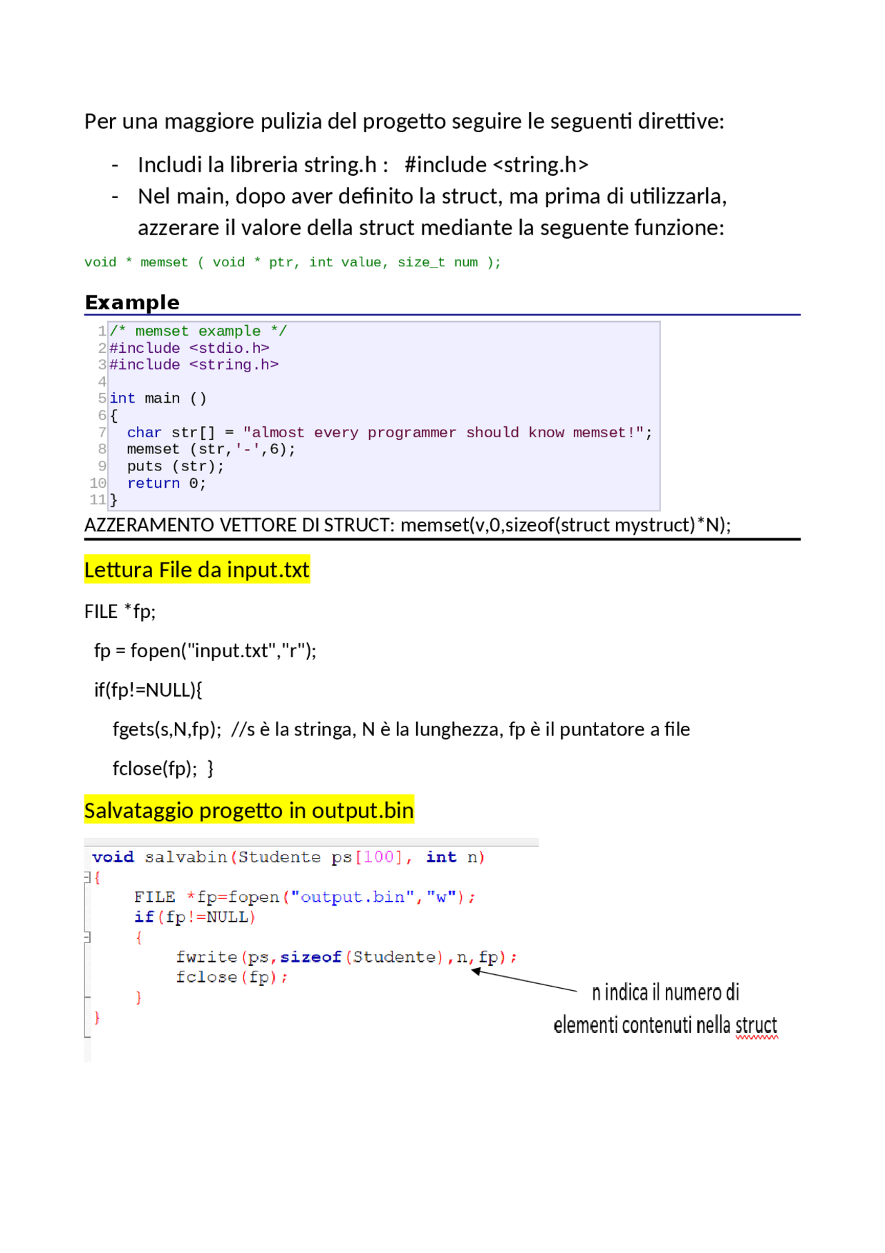 Procedure utili da seguire all'esame di programmazione - Docsity