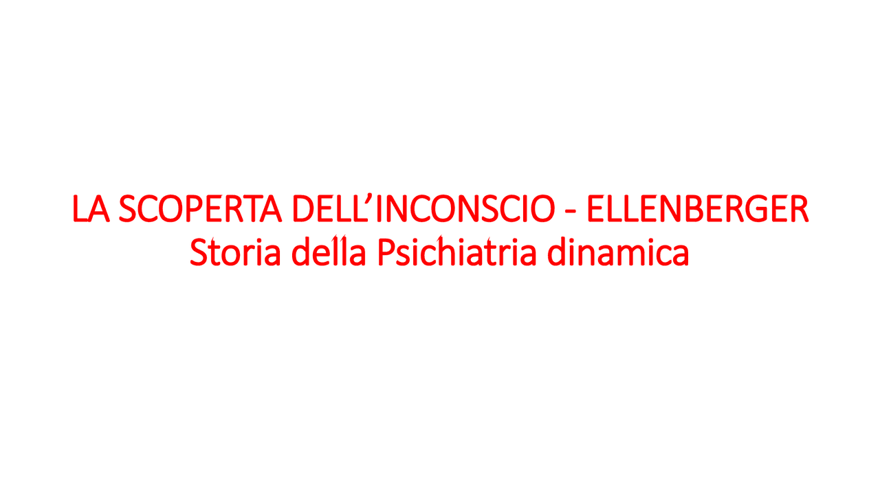 La Scoperta Dellinconscio Docsity