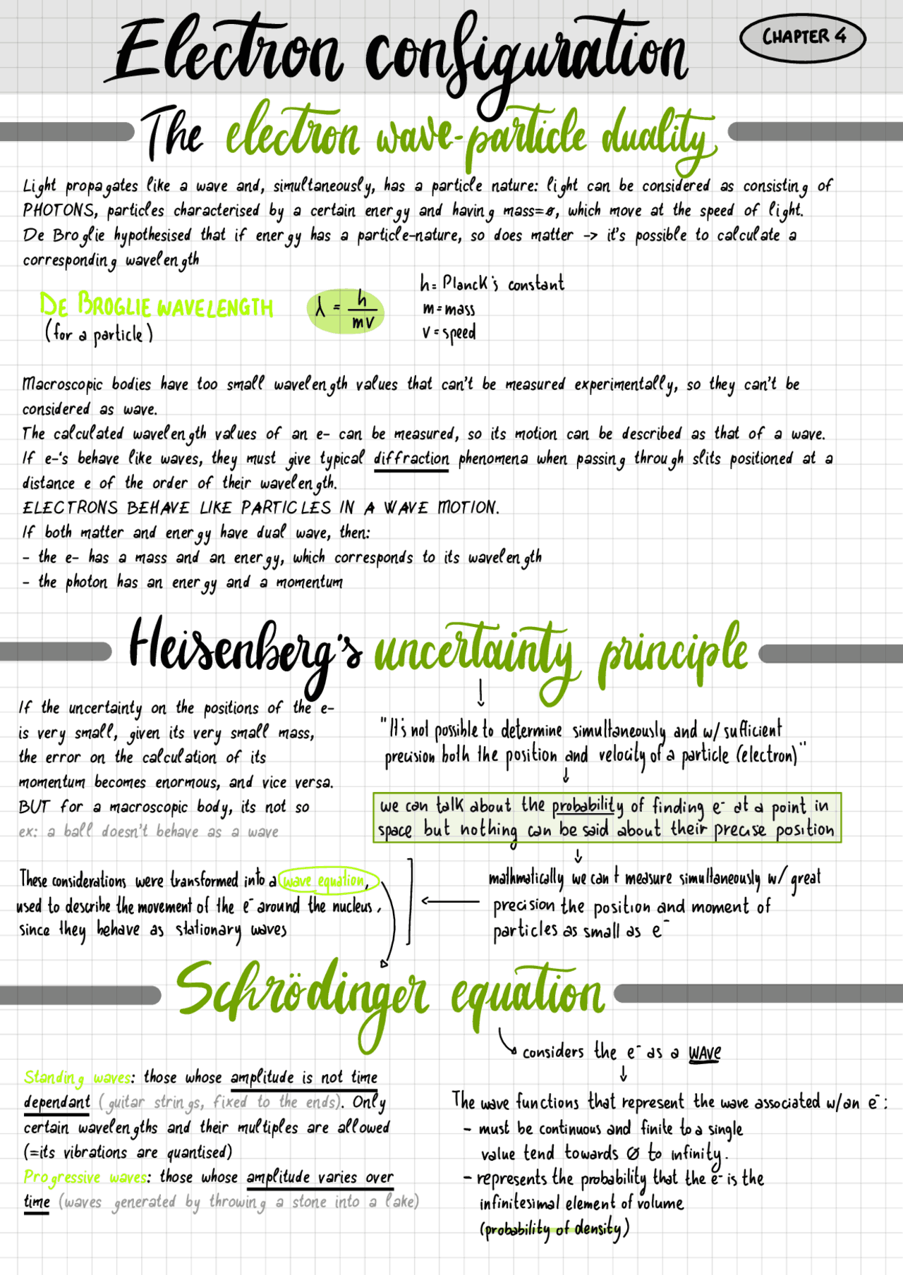 Chemistry Electron Configuration Docsity