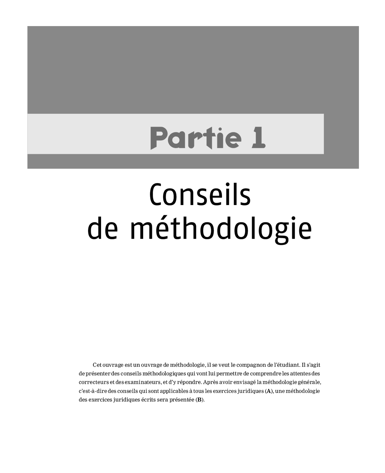 Partie 1 Conseils De Méthodologie Docsity