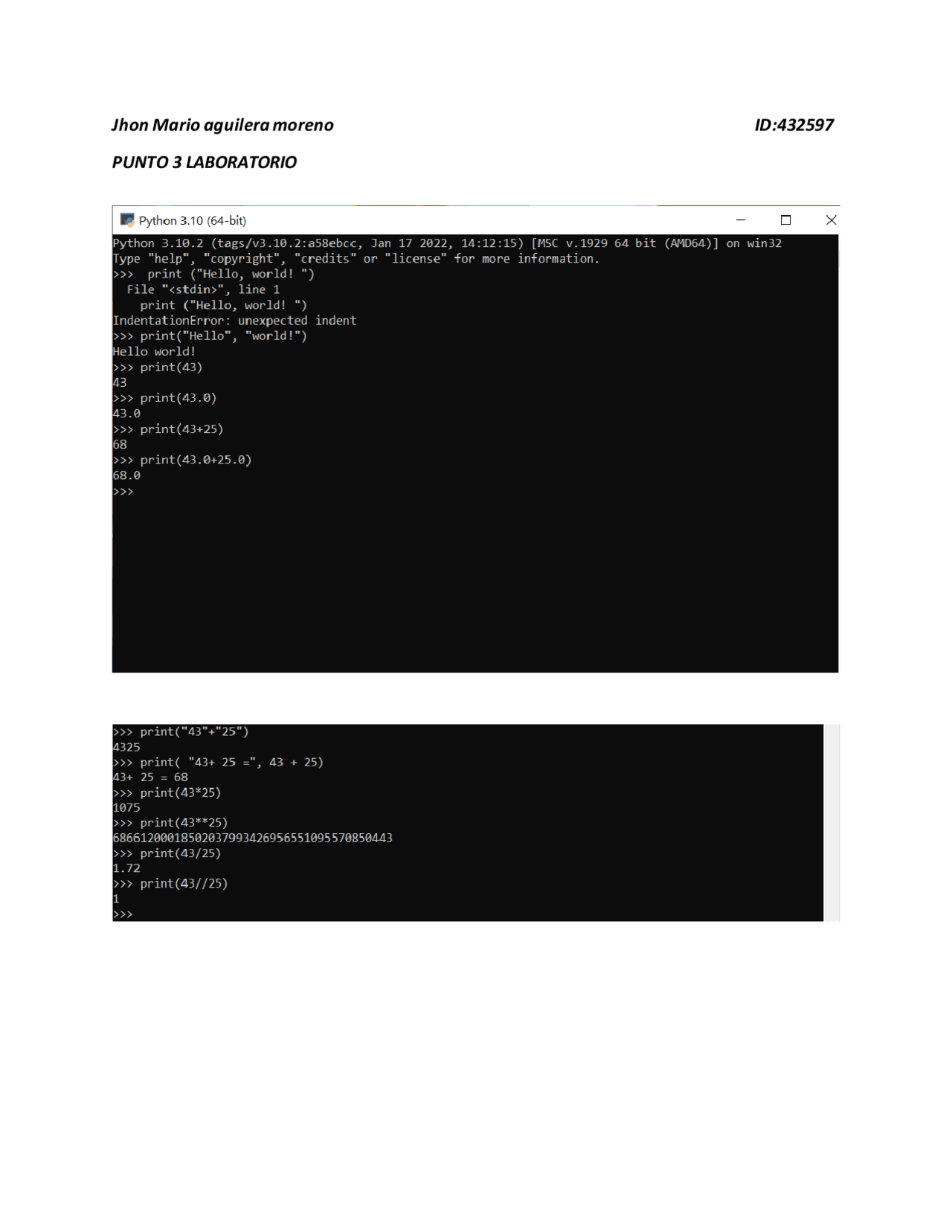 Ejercicios basicos en python | Ejercicios de Diseño de Algoritmos - Docsity