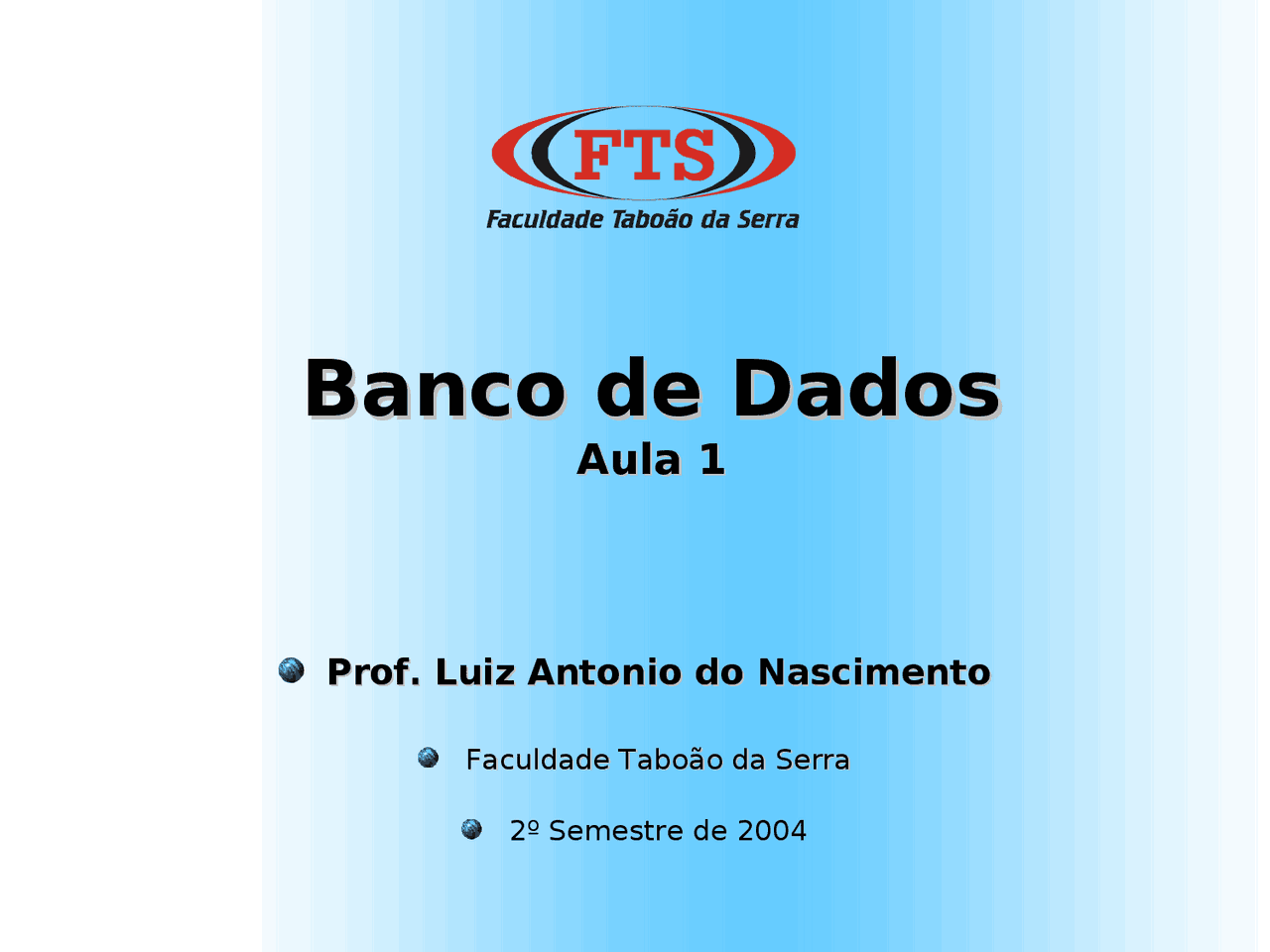 Aula 1 banco de dados - Docsity
