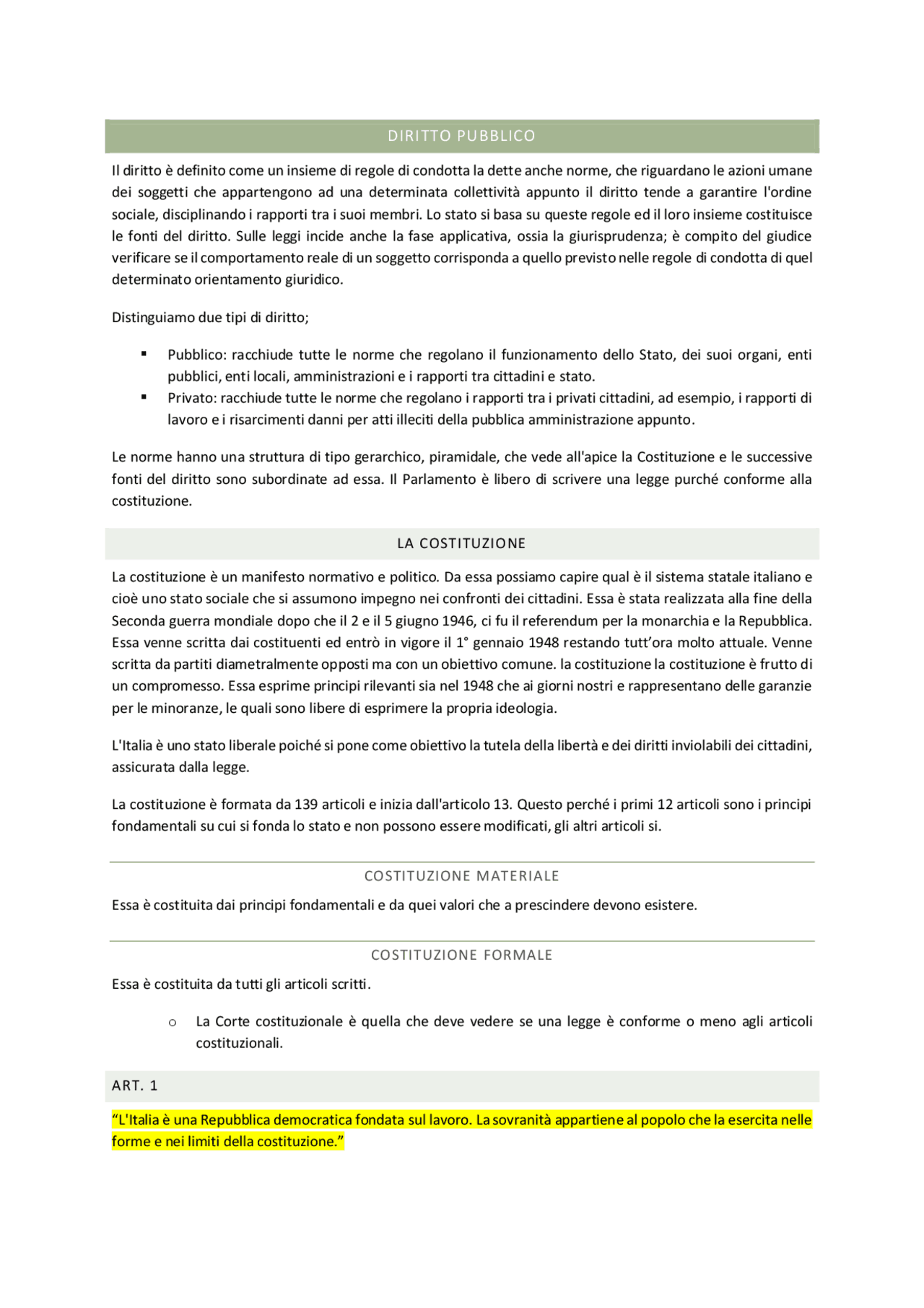 Appunti Completi Per Esame Di Diritto Pubblico Sams Rimini Docsity