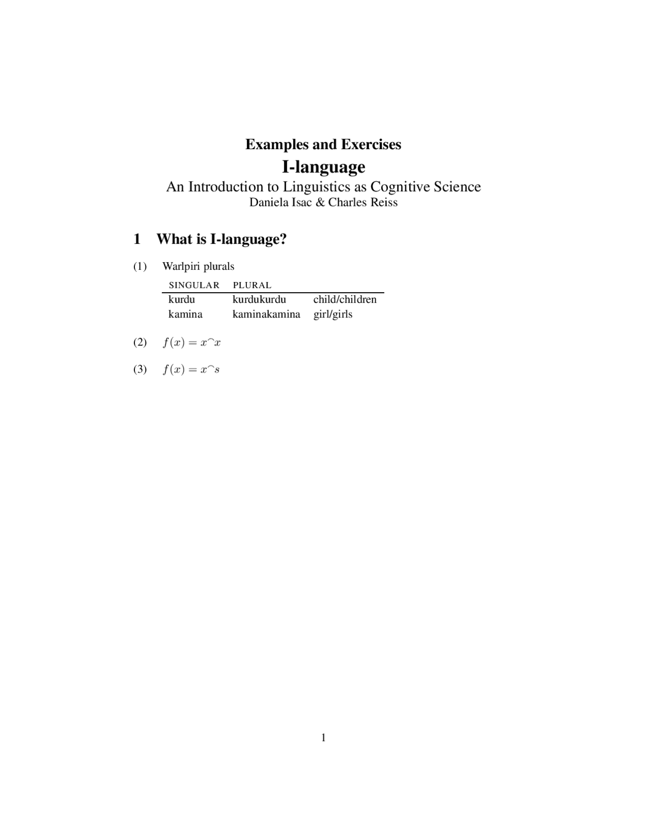 An Introduction To Linguistics As Cognitive Science Docsity