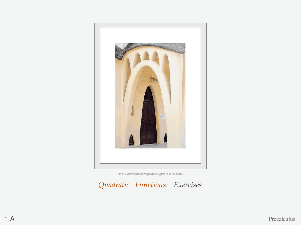 Quadratic Function Excercises Docsity