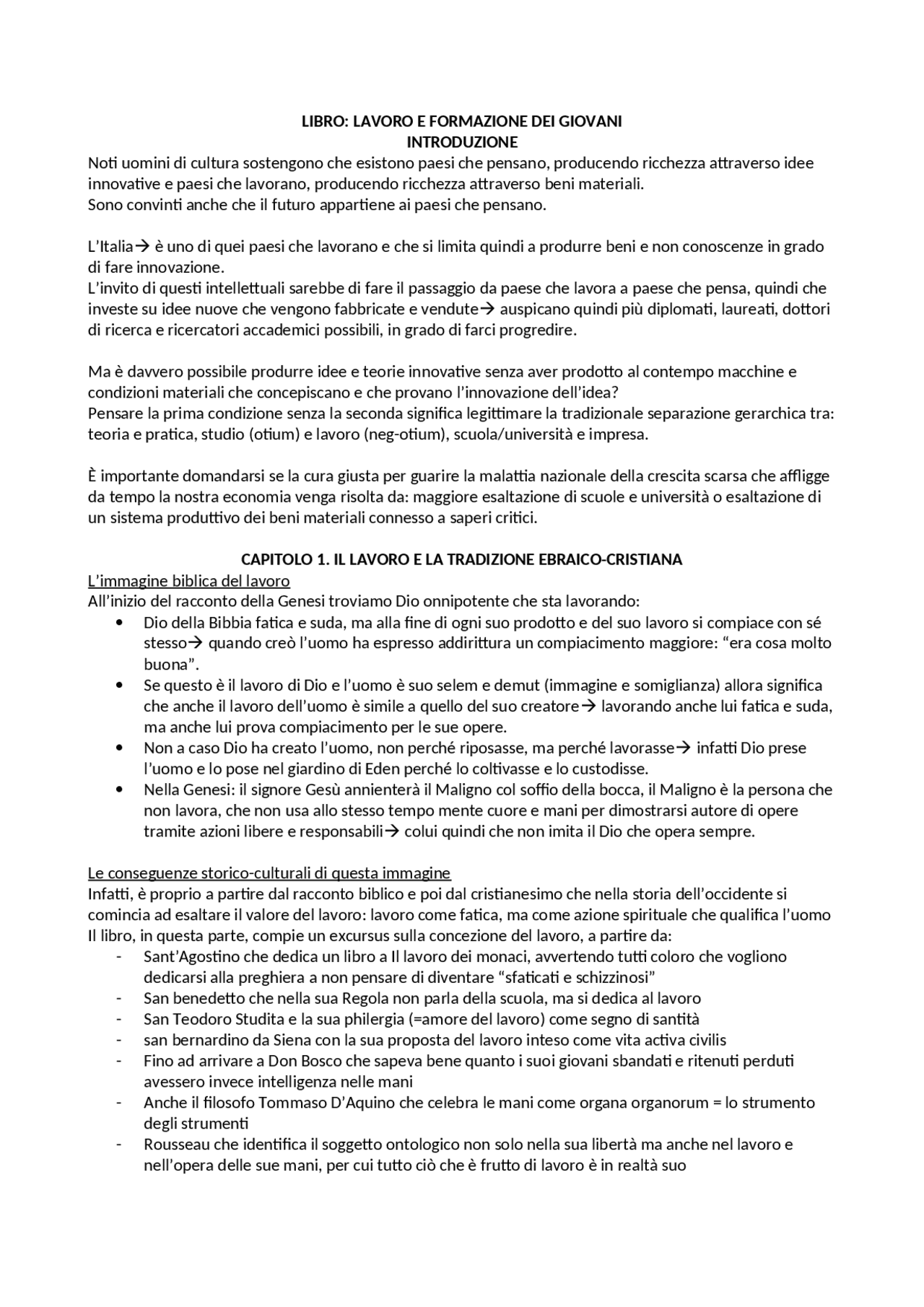 Libro Lavoro E Formazione Dei Giovani Docsity