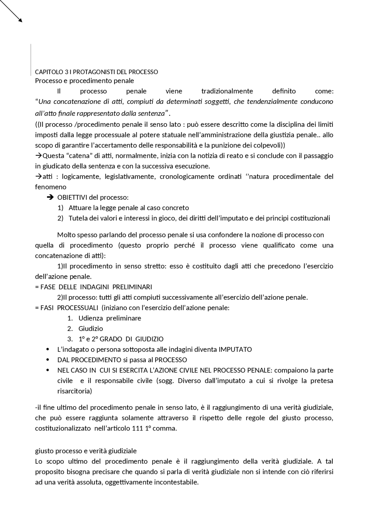 Diritto Processuale Penale Riassunto Docsity
