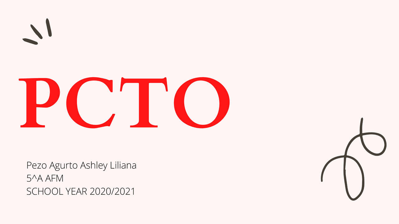 Pcto in inglese, portato in maturità in - Docsity