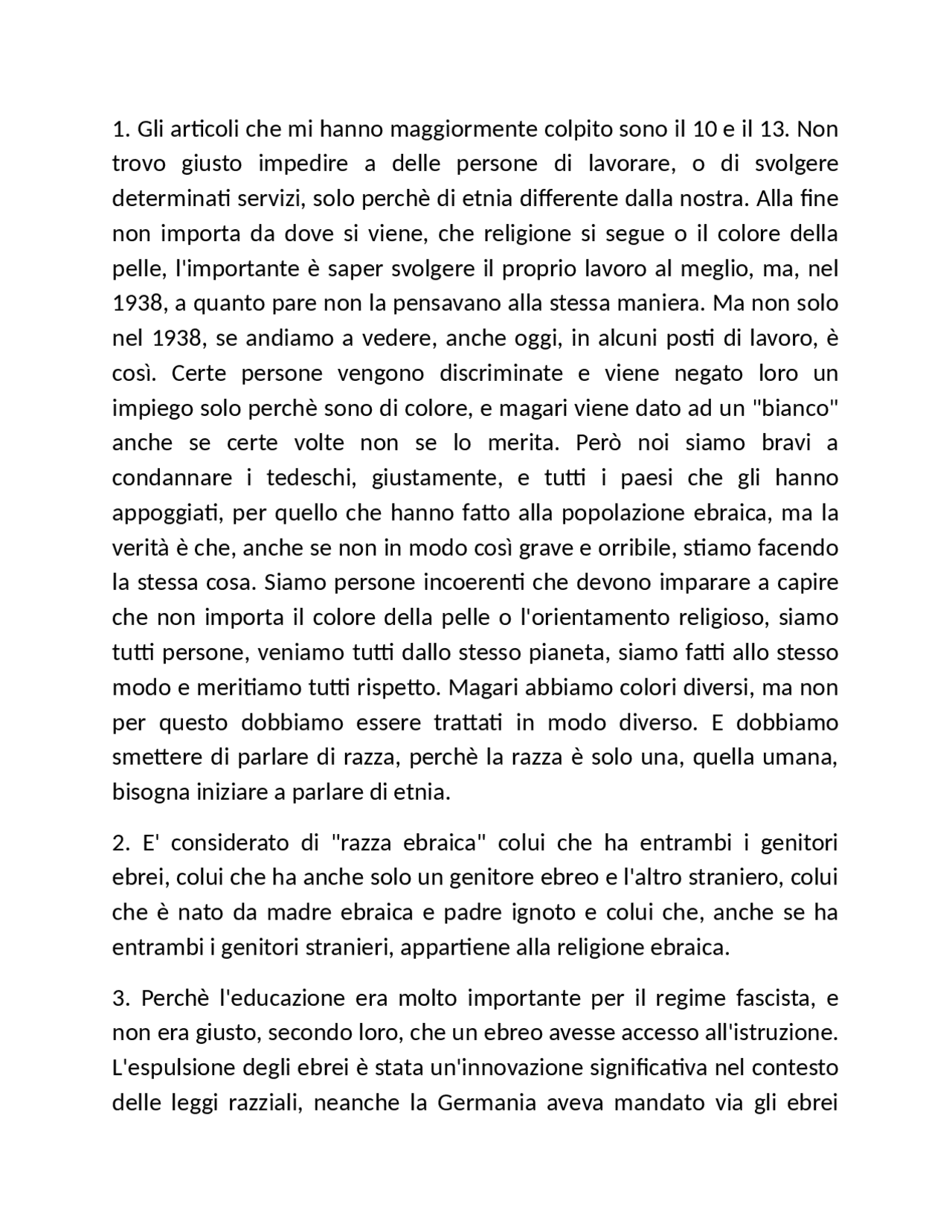 Le Leggi Razziali Del 1938 Docsity
