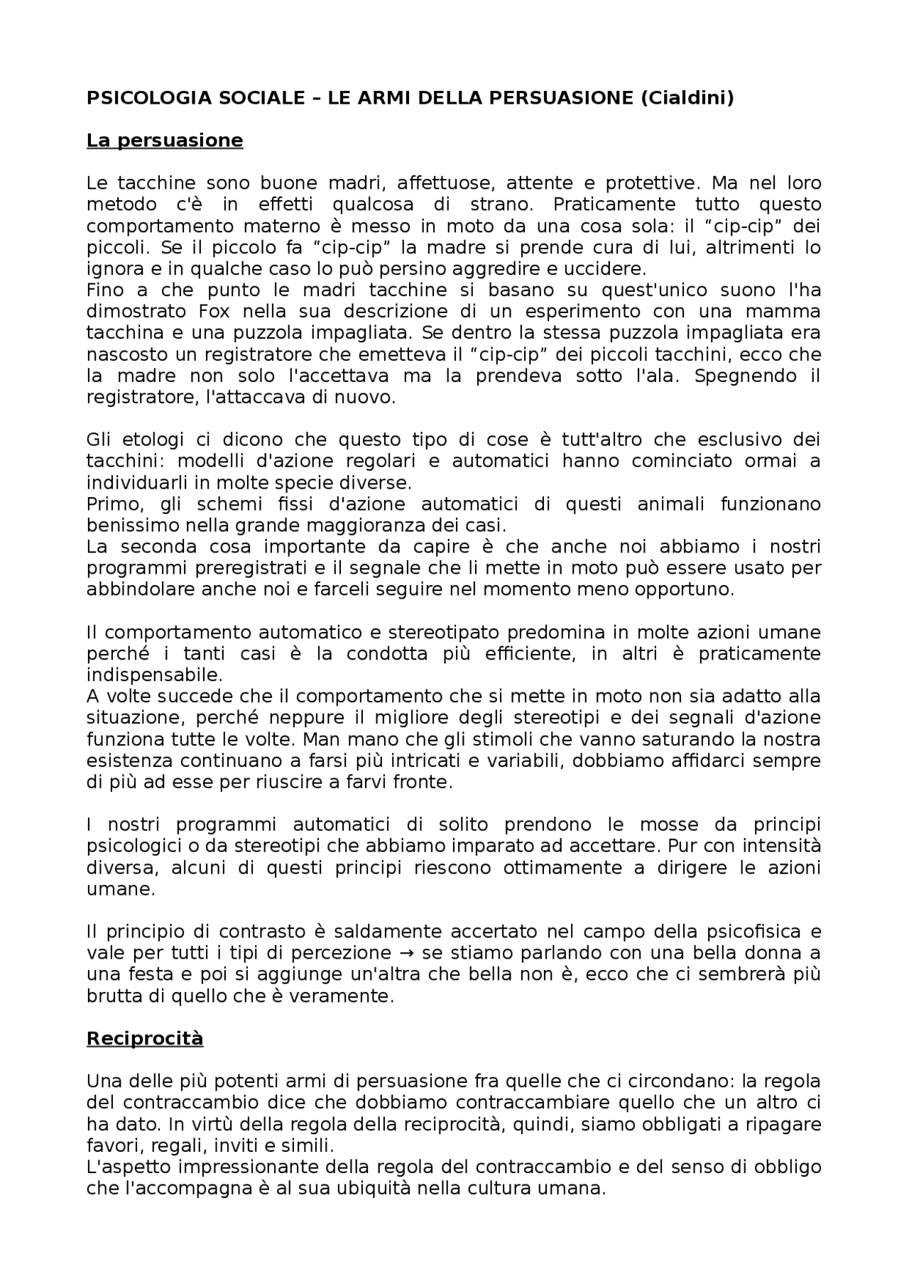 Le Armi Della Persuasione Docsity