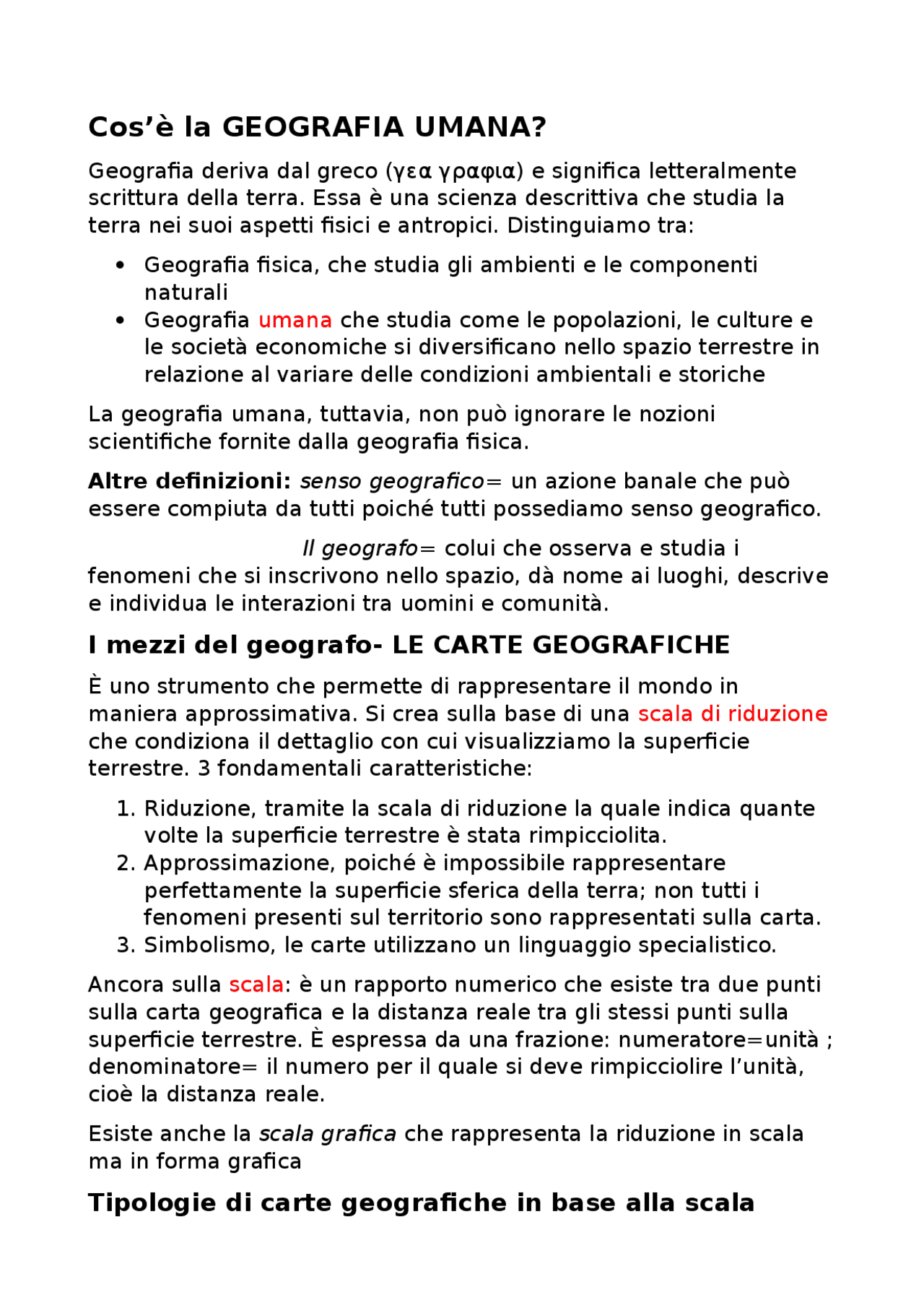 Geografia Umana Un Approccio Visuale Docsity