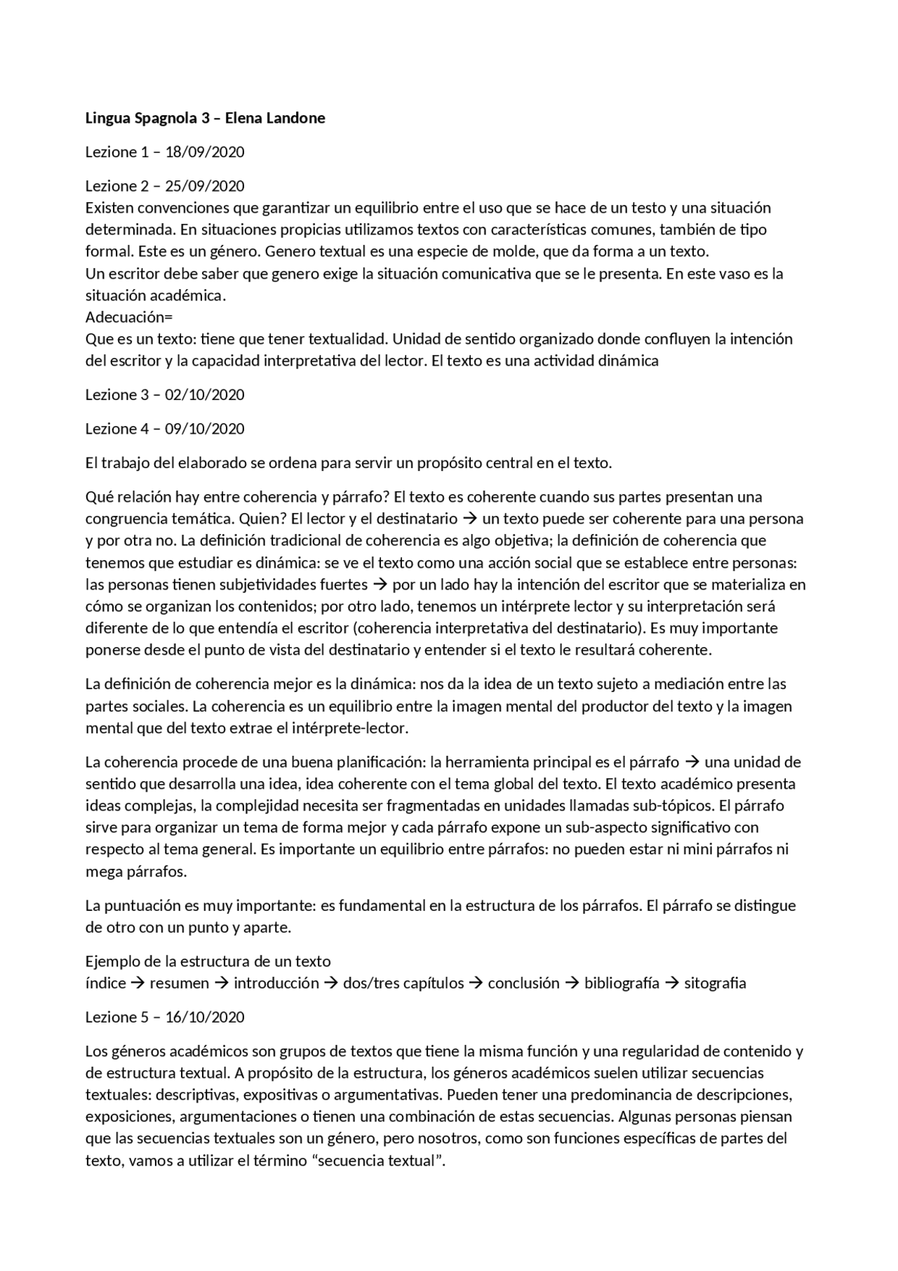 Appunti Modulo A Lingua Spagnola 3 Docsity