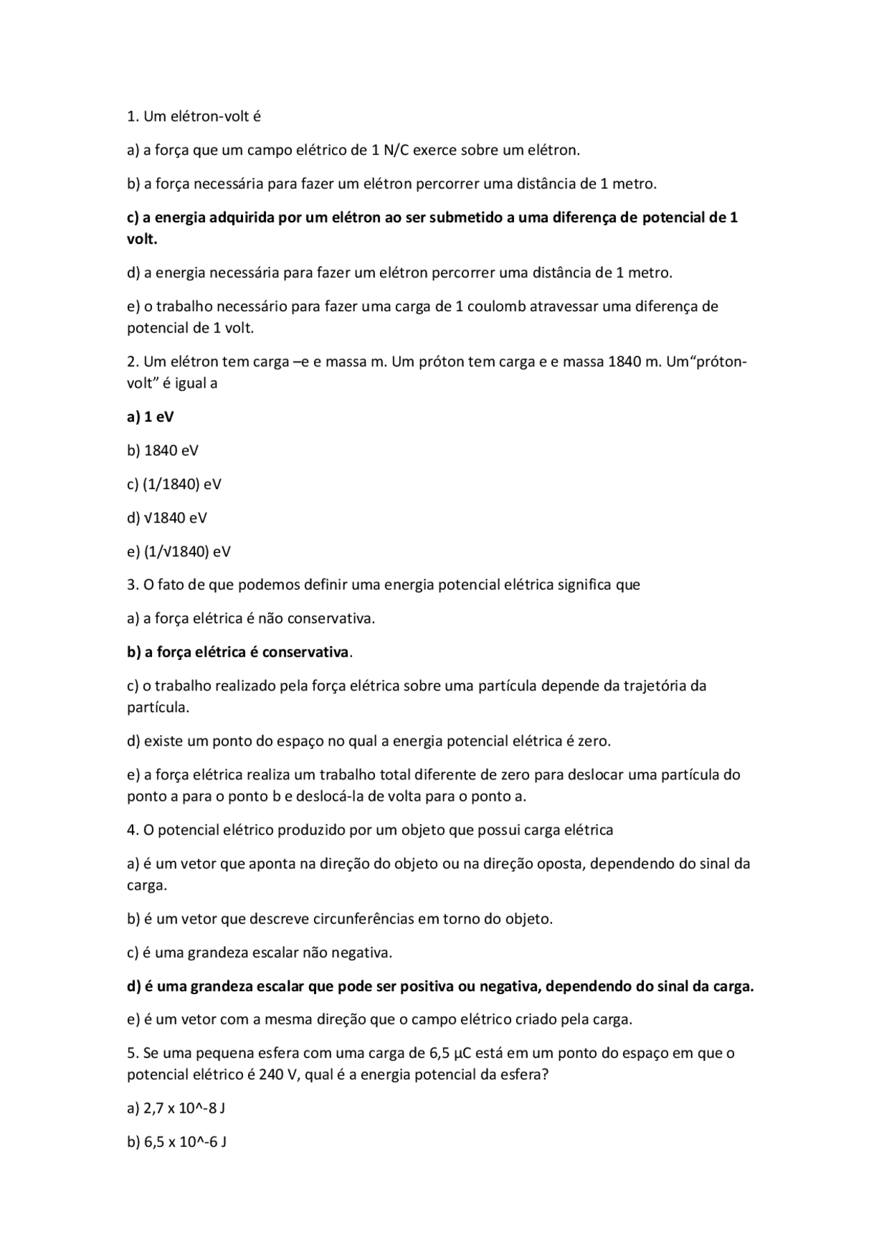 Lista cap 24 halliday | Exercícios Física | Docsity