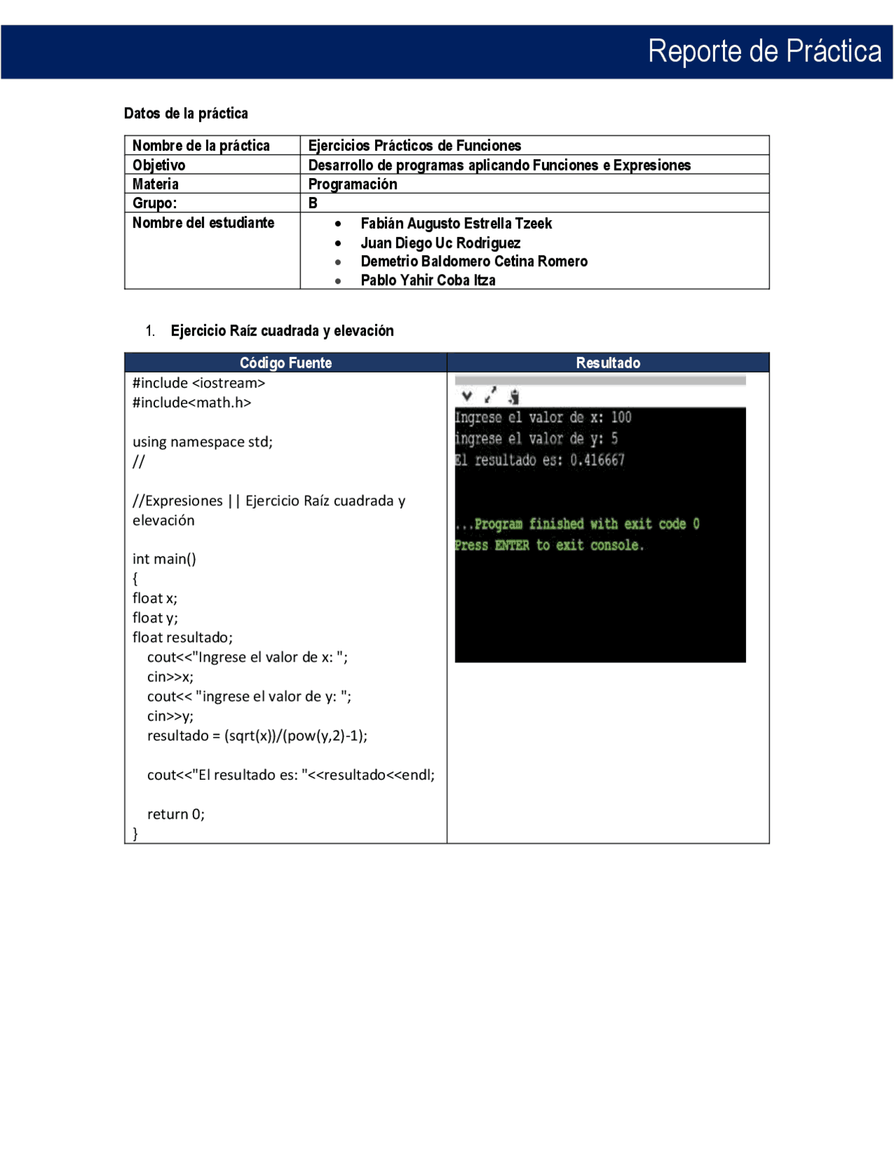 Ejercicios De Programación C Docsity