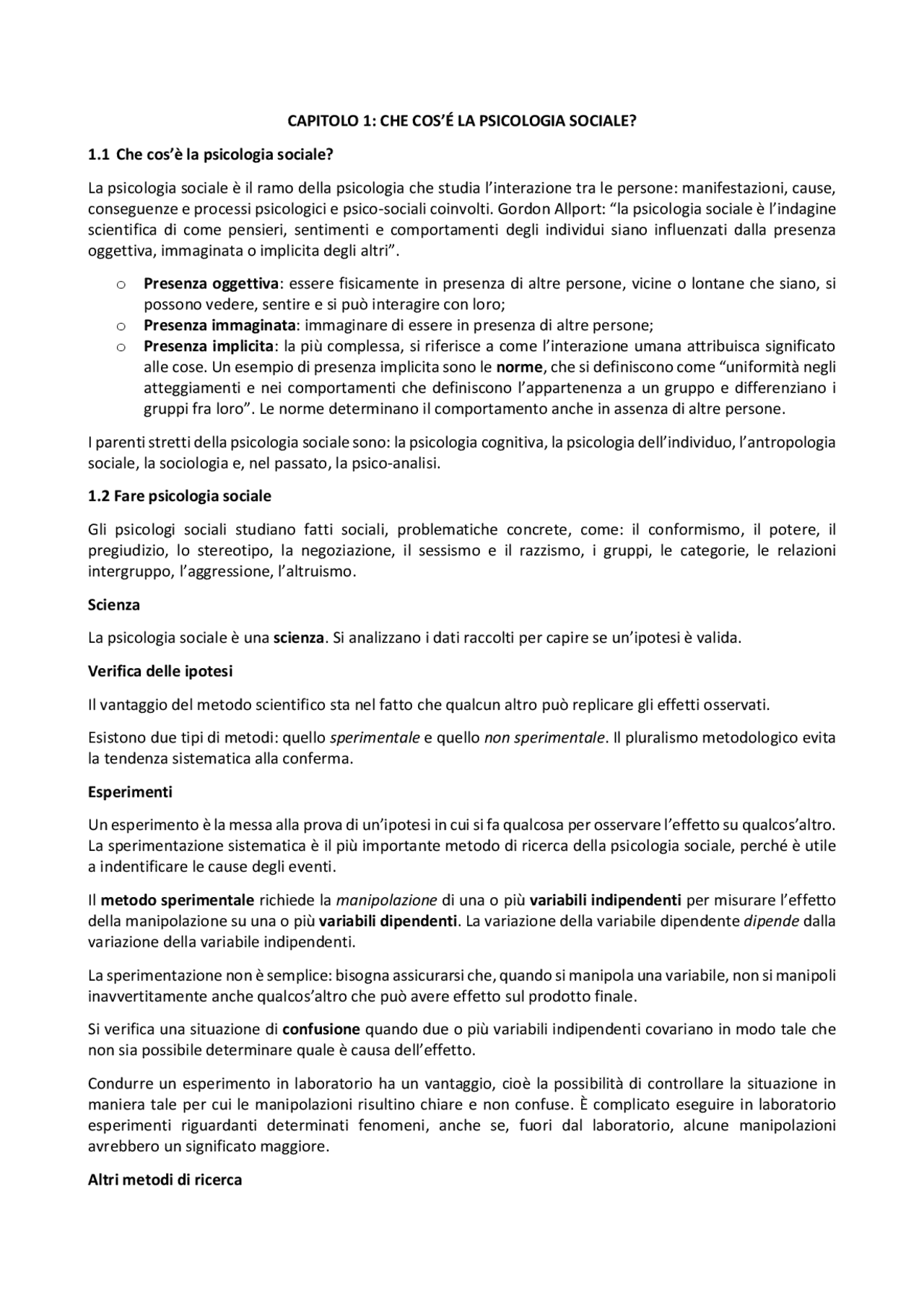 Psicologia Sociale Teorie E Applicazioni Docsity