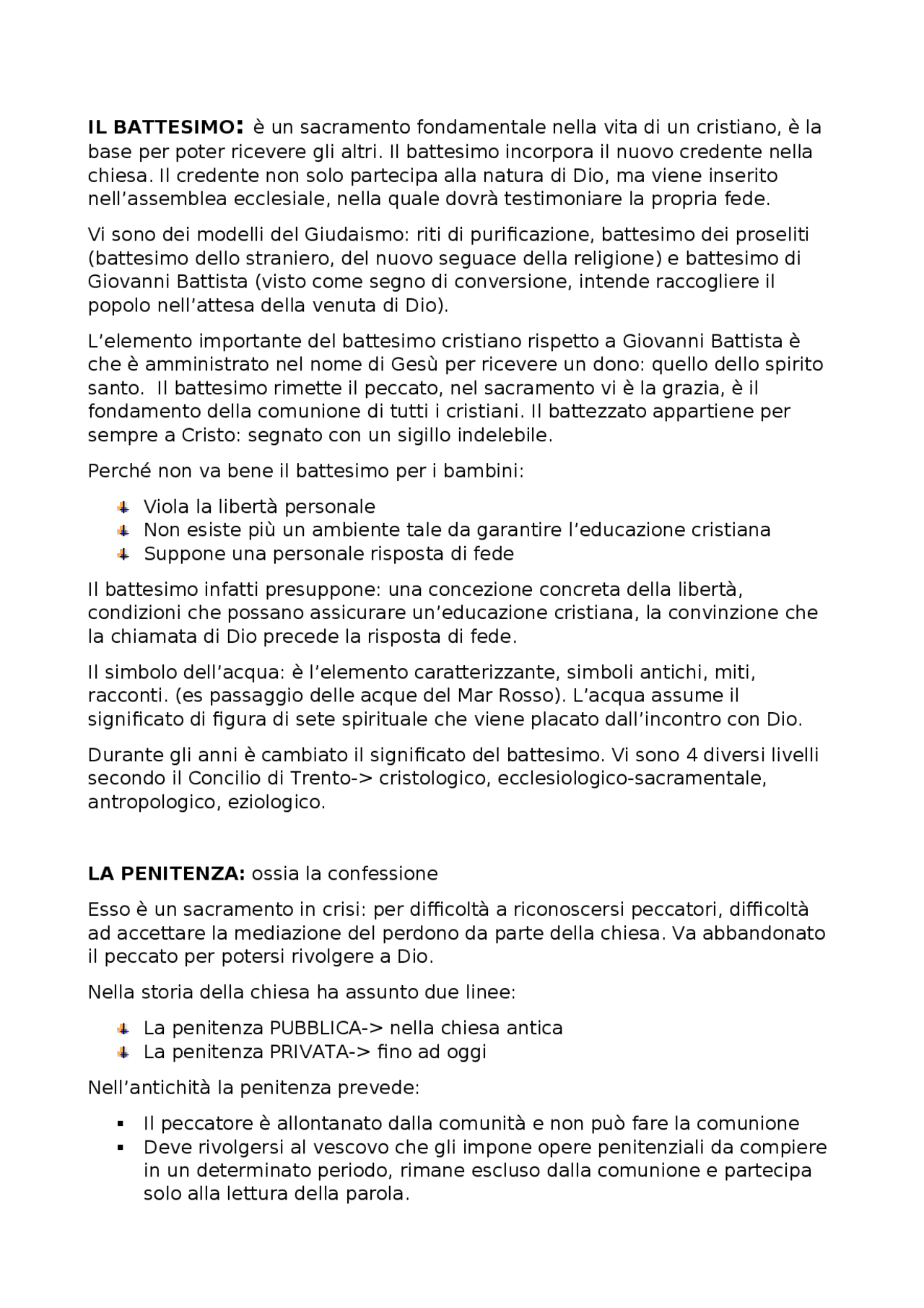 Teologia Ii Argomento A Scelta Appunti Di Teologia Ii Docsity