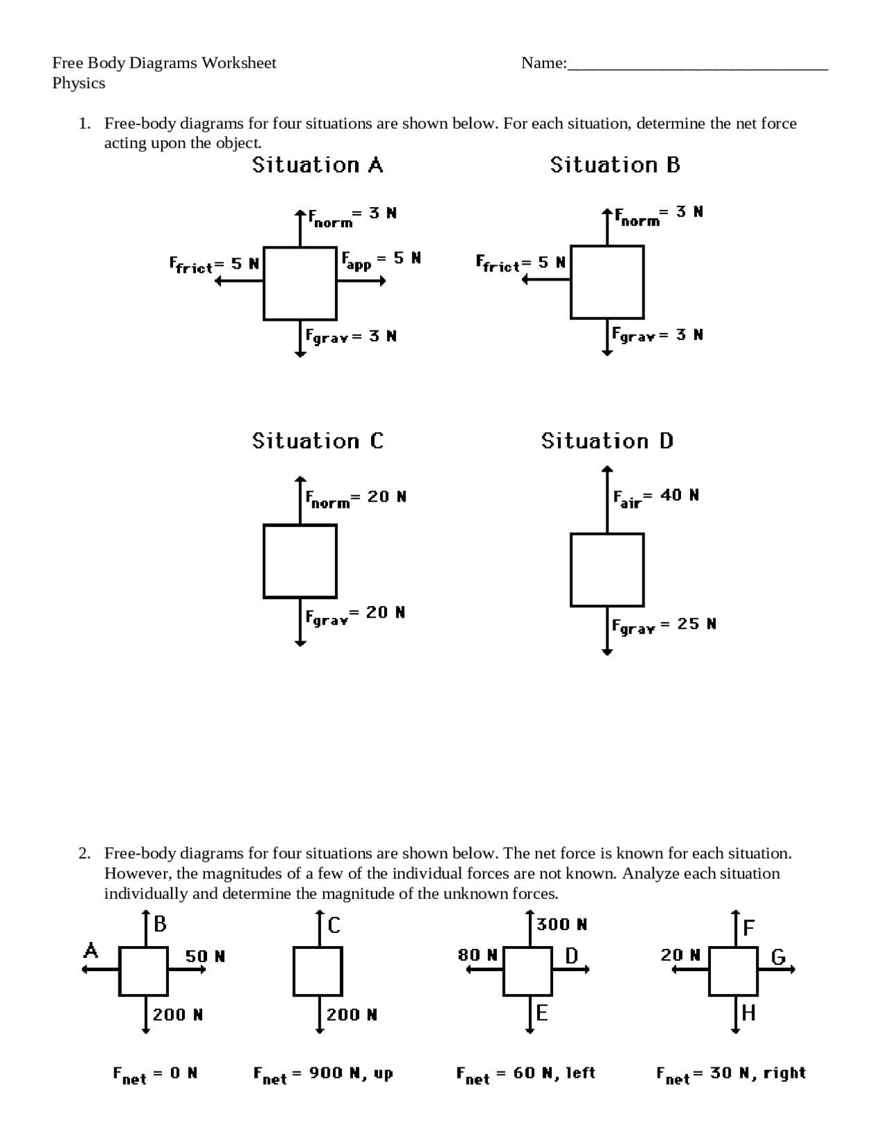 Force And Acceleration Docsity