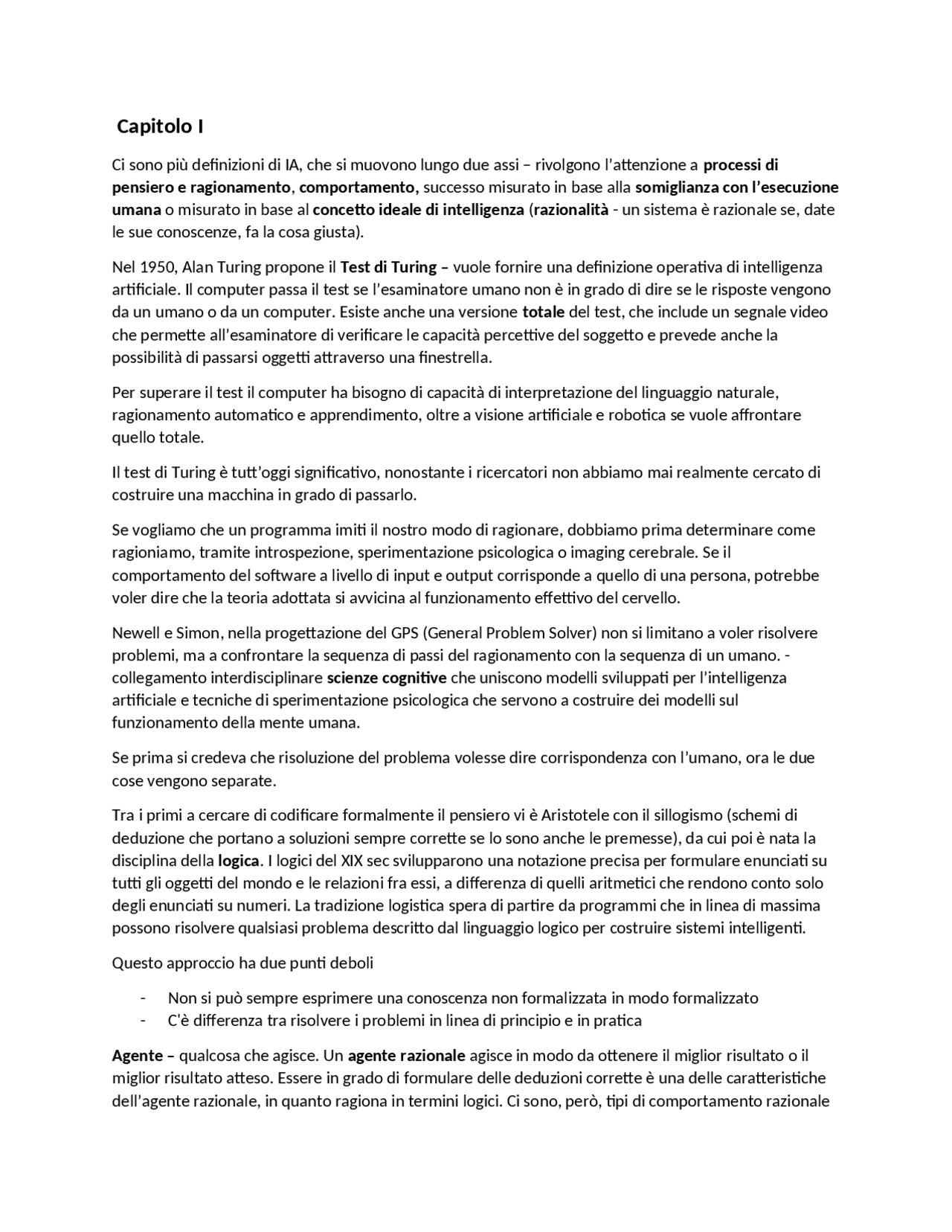 Intelligenza Artificiale Web Semantico E Problem Solving Docsity