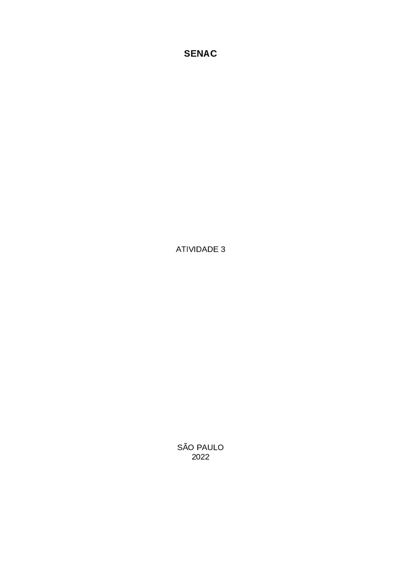 Senac Modulo Uc 5 Atividade 3 Docsity