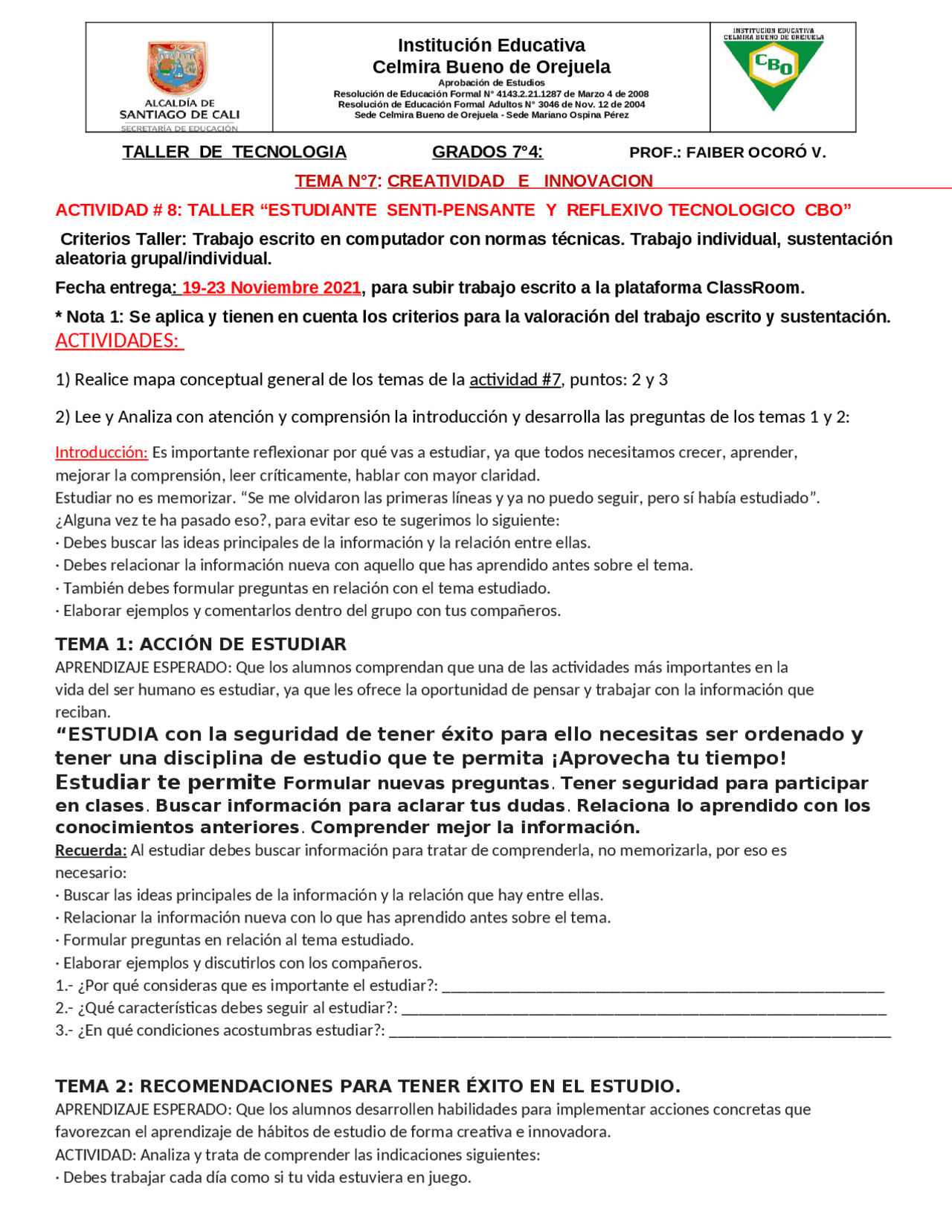 Creatividad E Innovación Docsity