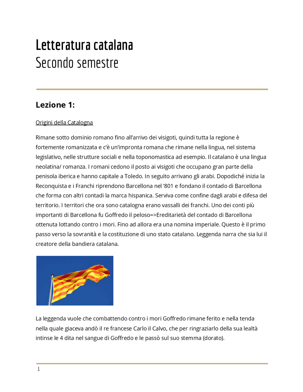 Appunti Letteratura Spagnola 3 Docsity