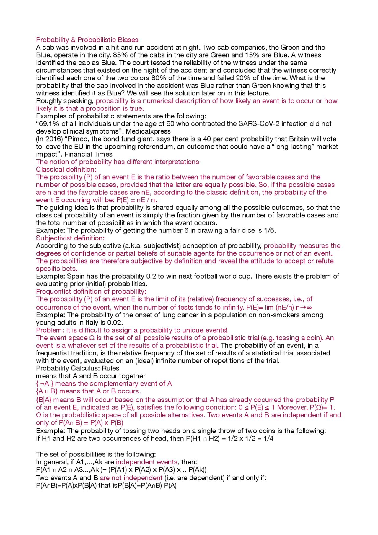 Critical Thinking Scheme Docsity