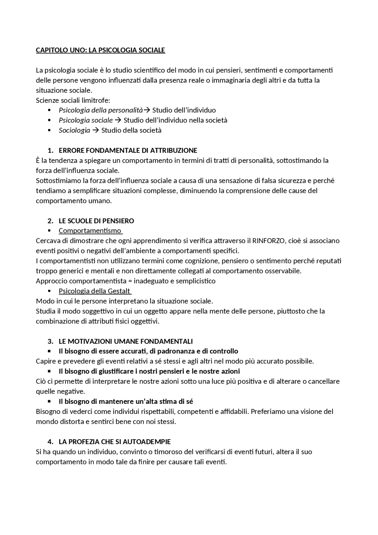 Riassunto Libro Psicologia Sociale Docsity